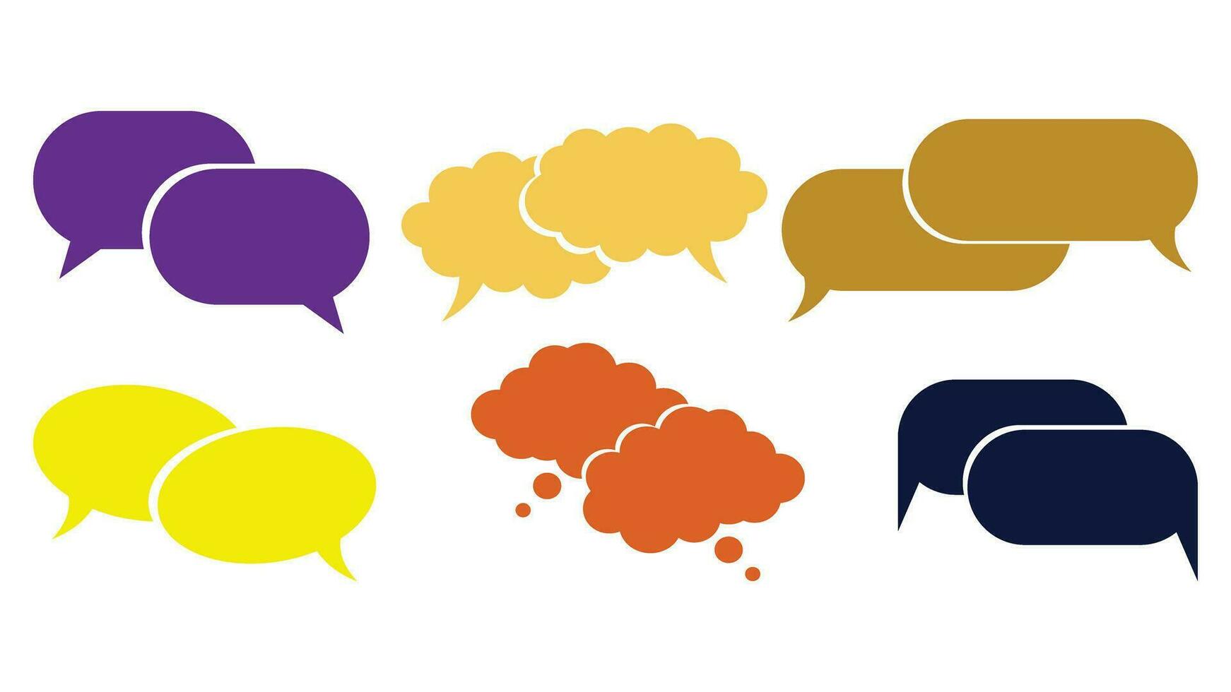 Collection Of Bubble Speech Vector Illustration Isolated On White Background Set Of Bubble