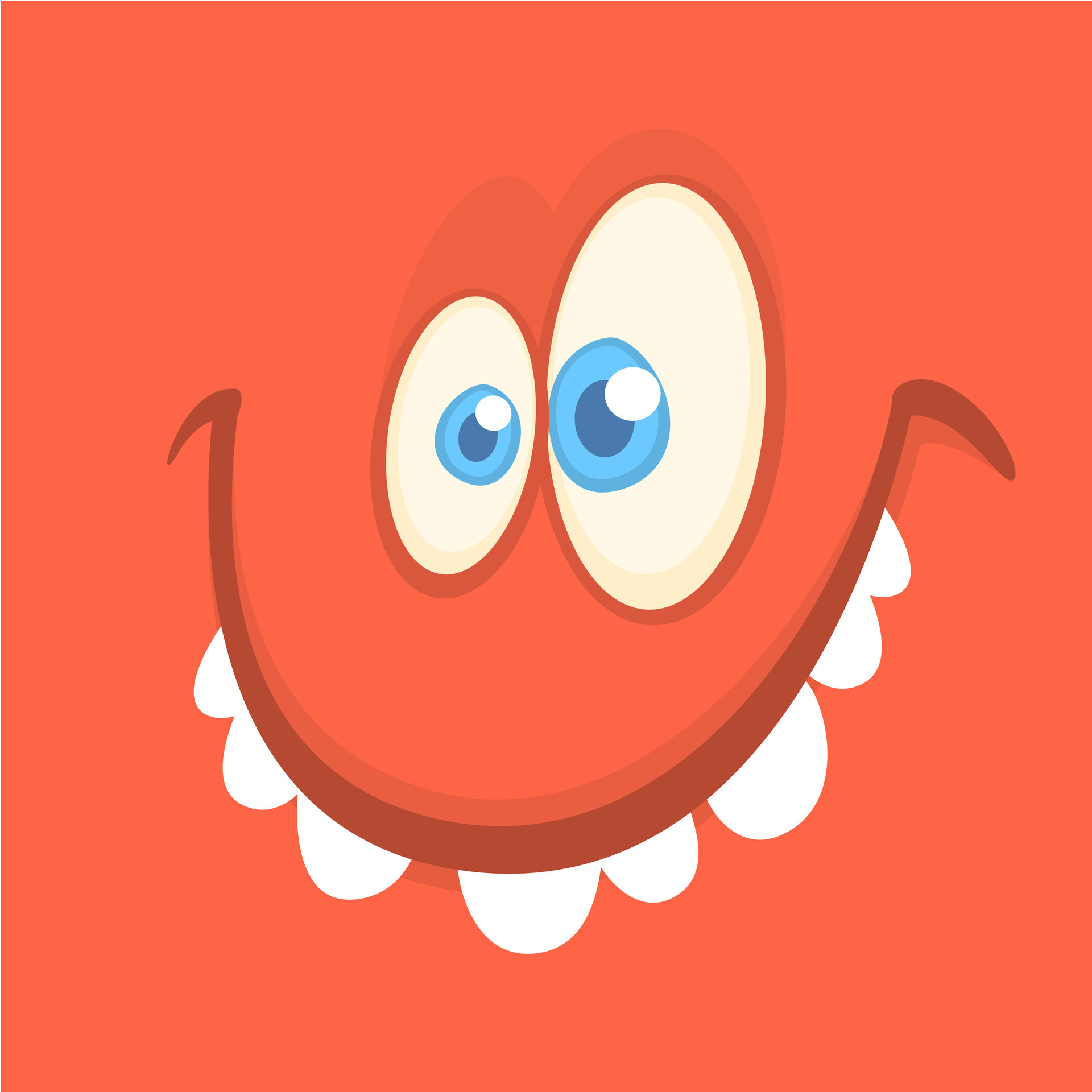 dibujos animados monstruo rostro. vector Víspera de Todos los Santos ... dibujos animados monstruo rostro. vector Víspera de Todos los Santos ...