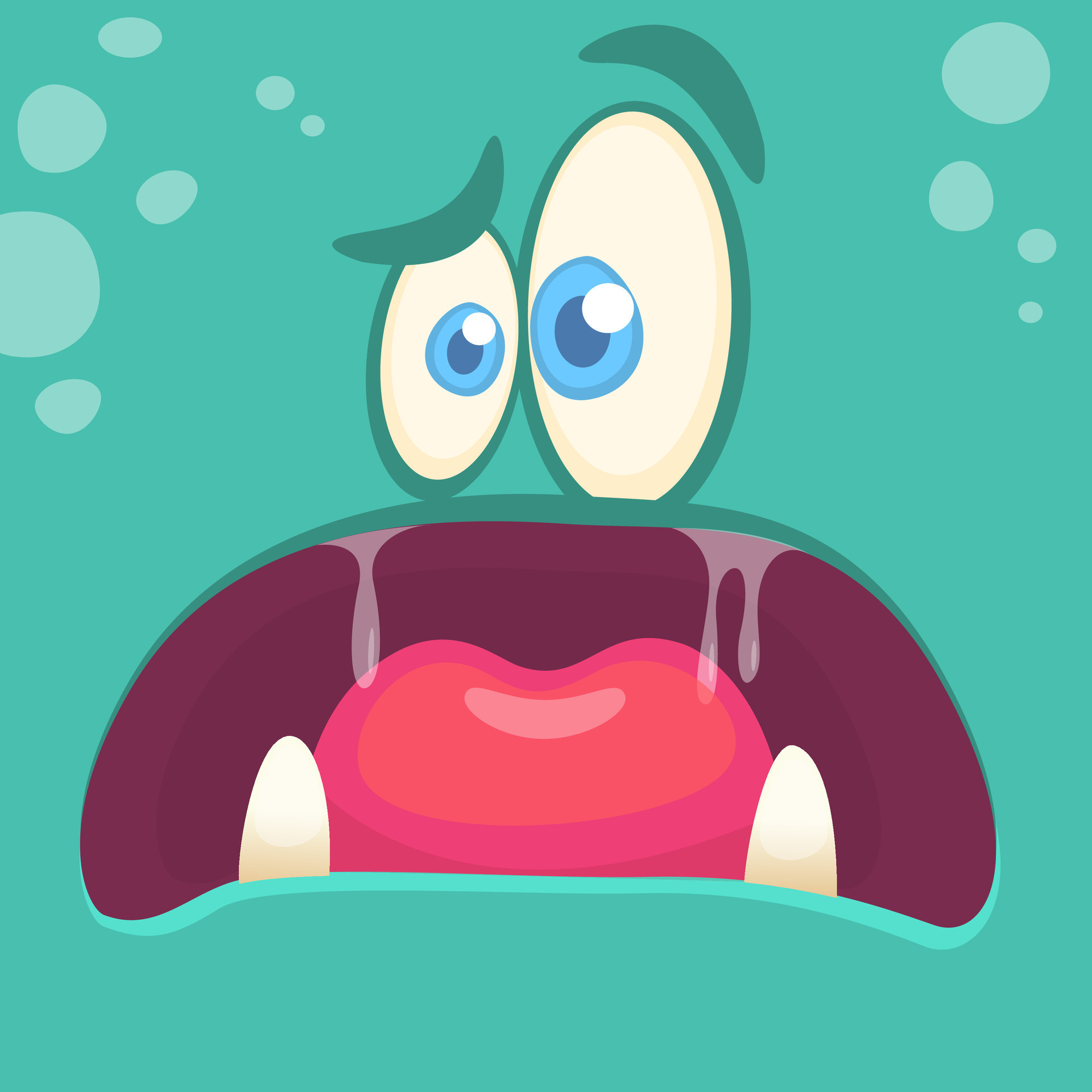 dibujos animados monstruo rostro. vector Víspera de Todos los Santos ... dibujos animados monstruo rostro. vector Víspera de Todos los Santos ...