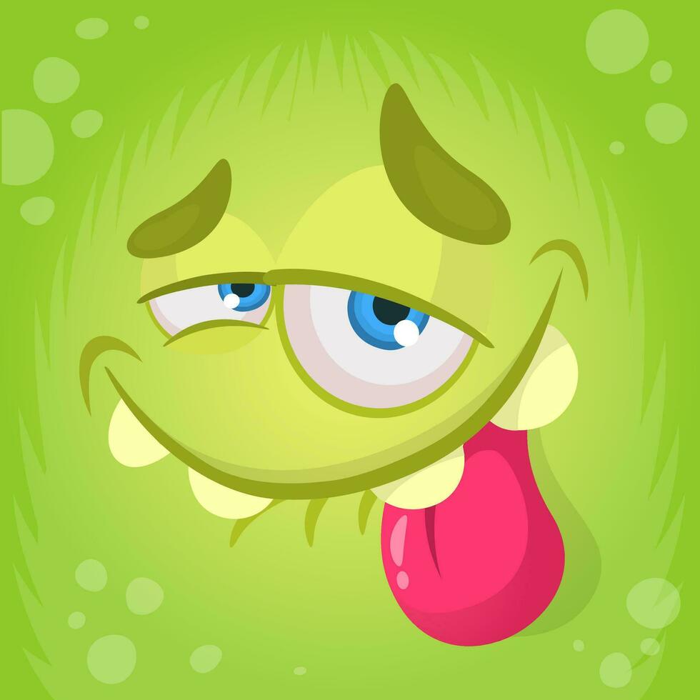 dibujos animados monstruo rostro. vector Víspera de Todos los Santos ... dibujos animados monstruo rostro. vector Víspera de Todos los Santos ...