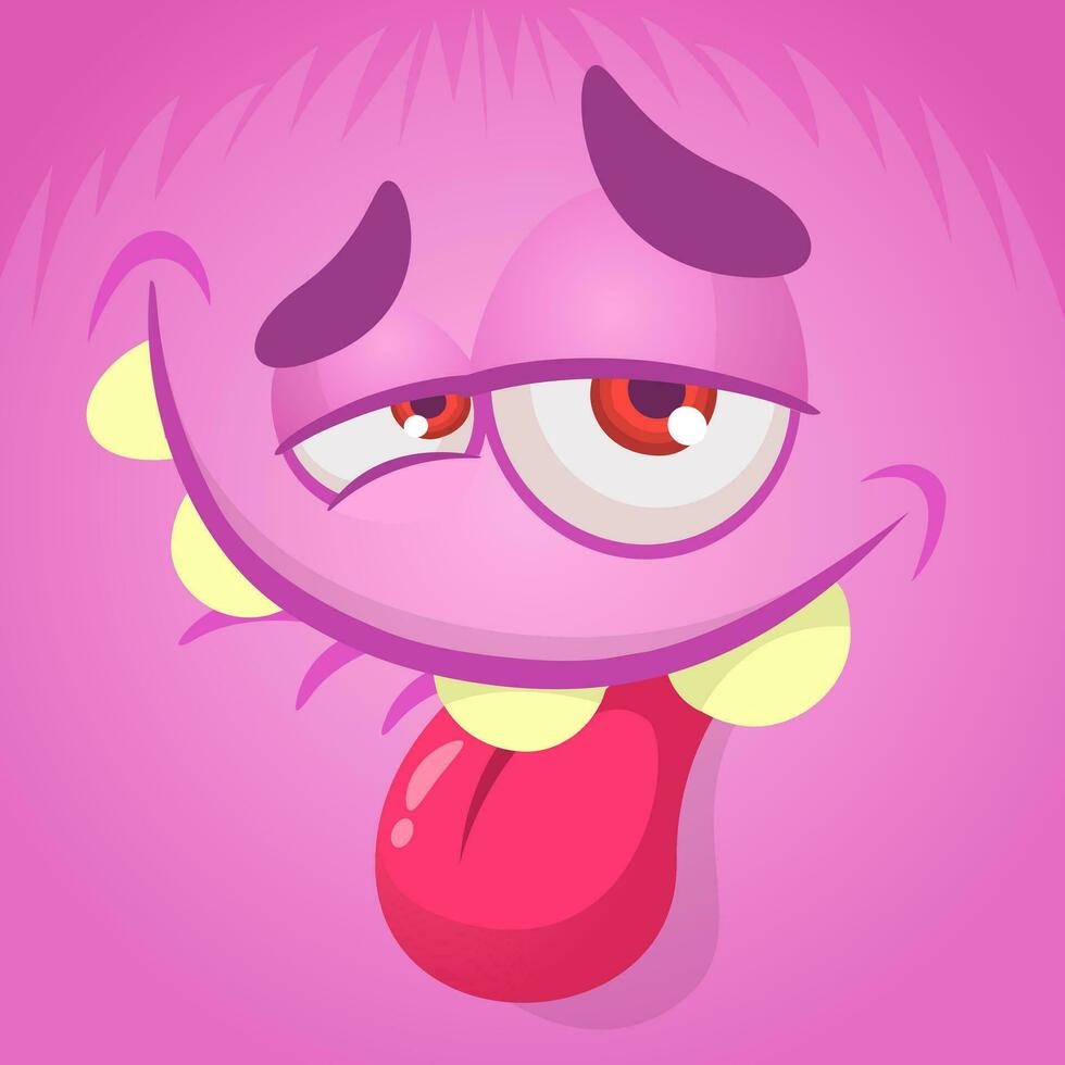 dibujos animados monstruo rostro. vector Víspera de Todos los Santos ... dibujos animados monstruo rostro. vector Víspera de Todos los Santos ...
