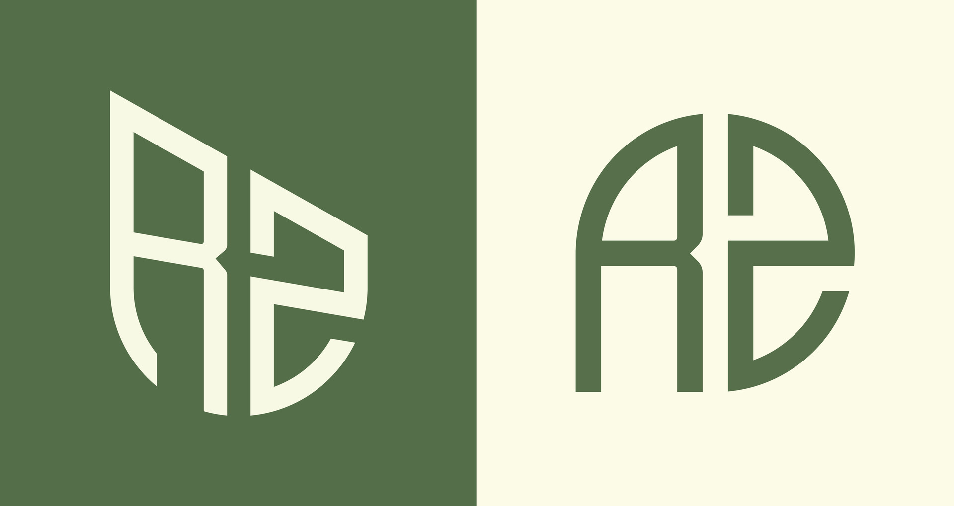 Creative simple Initial Letters RZ Logo Designs Bundle. 26583991 Vector ... Creative simple Initial Letters RZ Logo Designs Bundle. 26583991 Vector ...