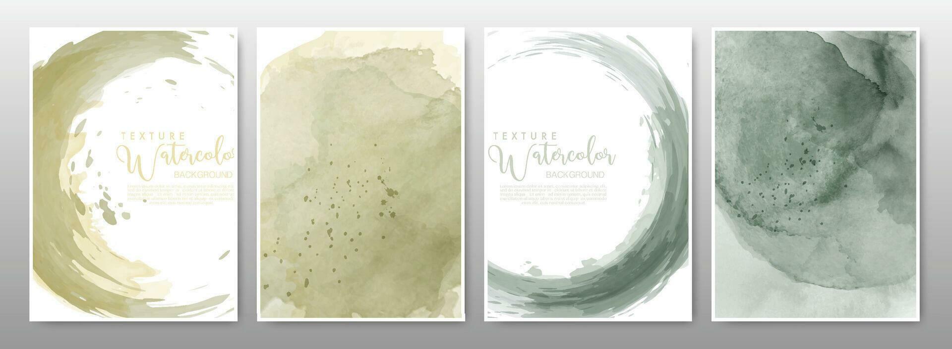 Earth tone watercolor background set 26584172 Vector Art at Vecteezy