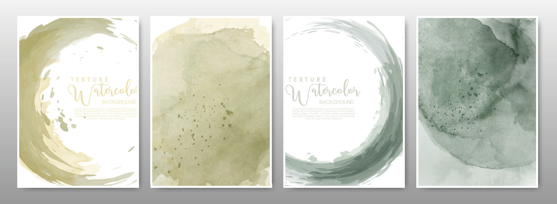 Earth tone watercolor background set 26584172 Vector Art at Vecteezy