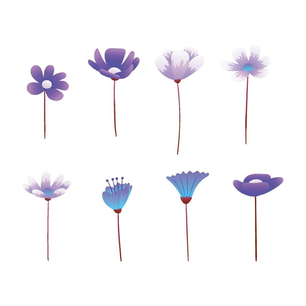 Vector flat design spring flower collection 26587587 Vector Art at Vecteezy