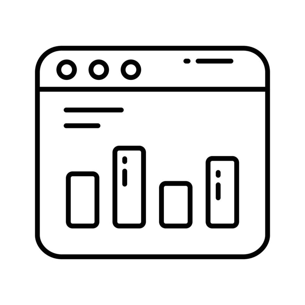 An icon of web analysis in trendy style isolated on white background ...