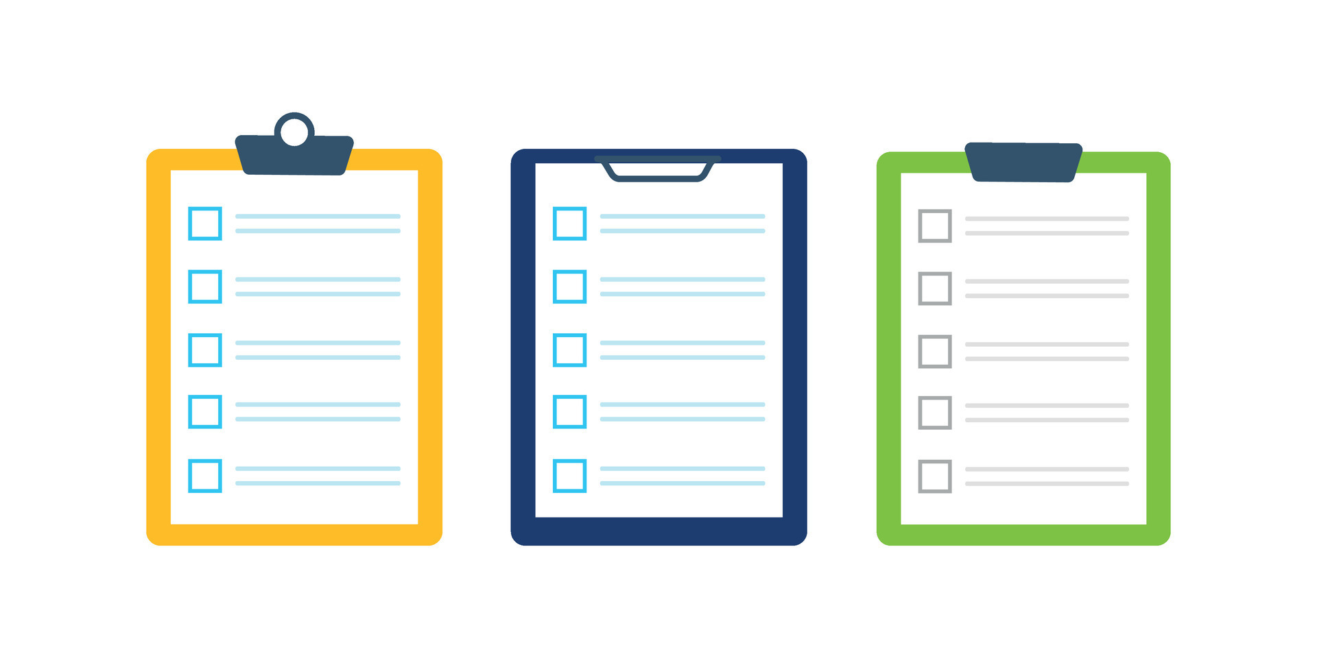 Checklist set vector illustration 26589959 Vector Art at Vecteezy