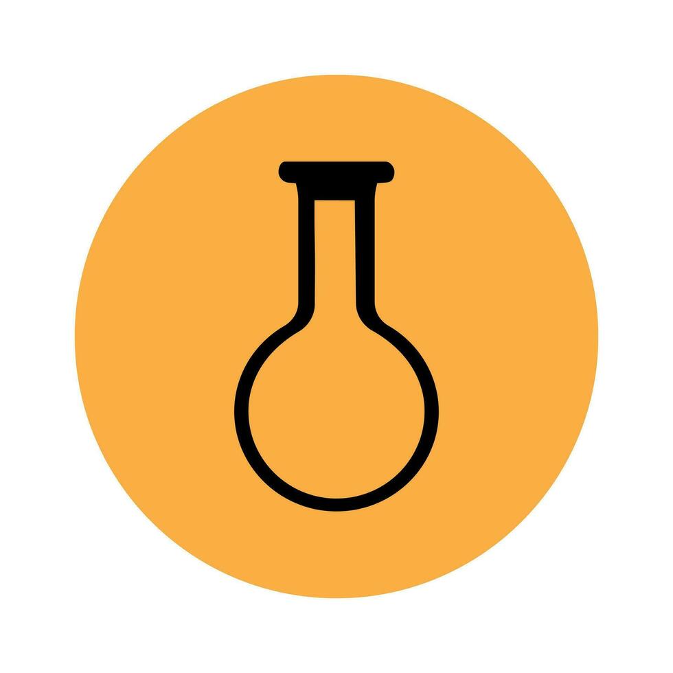 Empty laboratory round bottom flask icon 26589964 Vector Art at Vecteezy