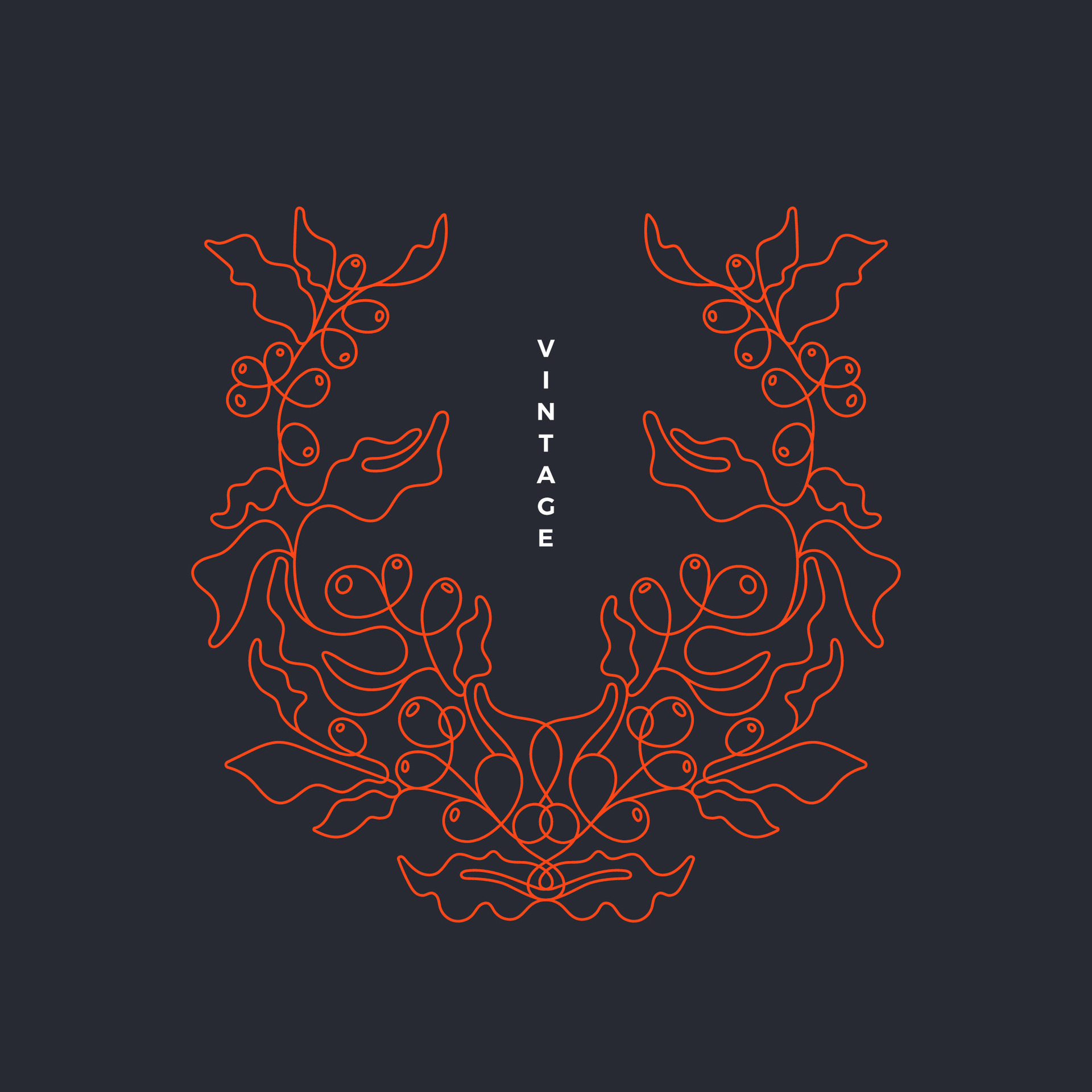 Nature vintage frame Vector line victorian pattern 26591052 Vector Art ...