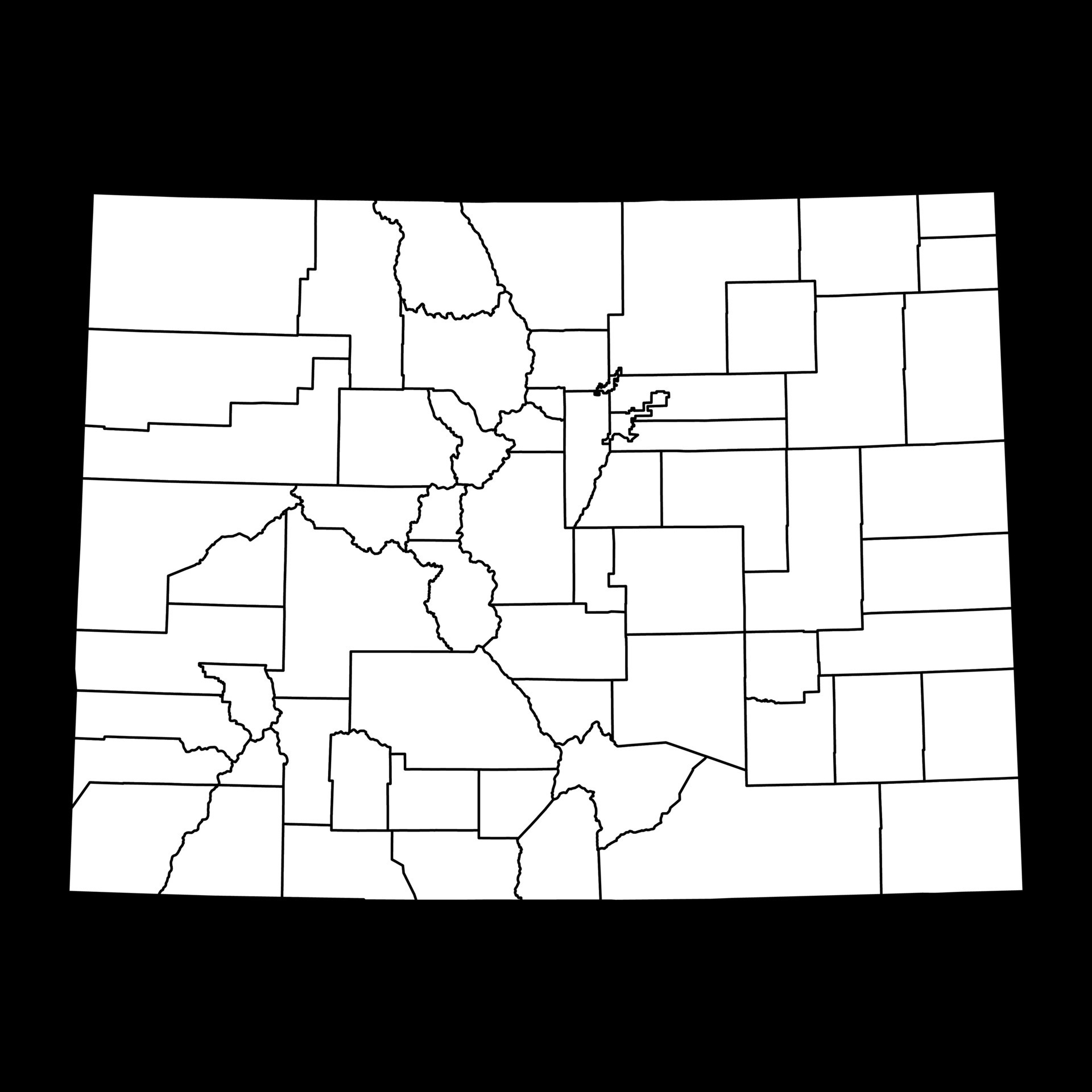 Colorado State Map With Counties Vector Illustration 26604051 Vector Art At Vecteezy