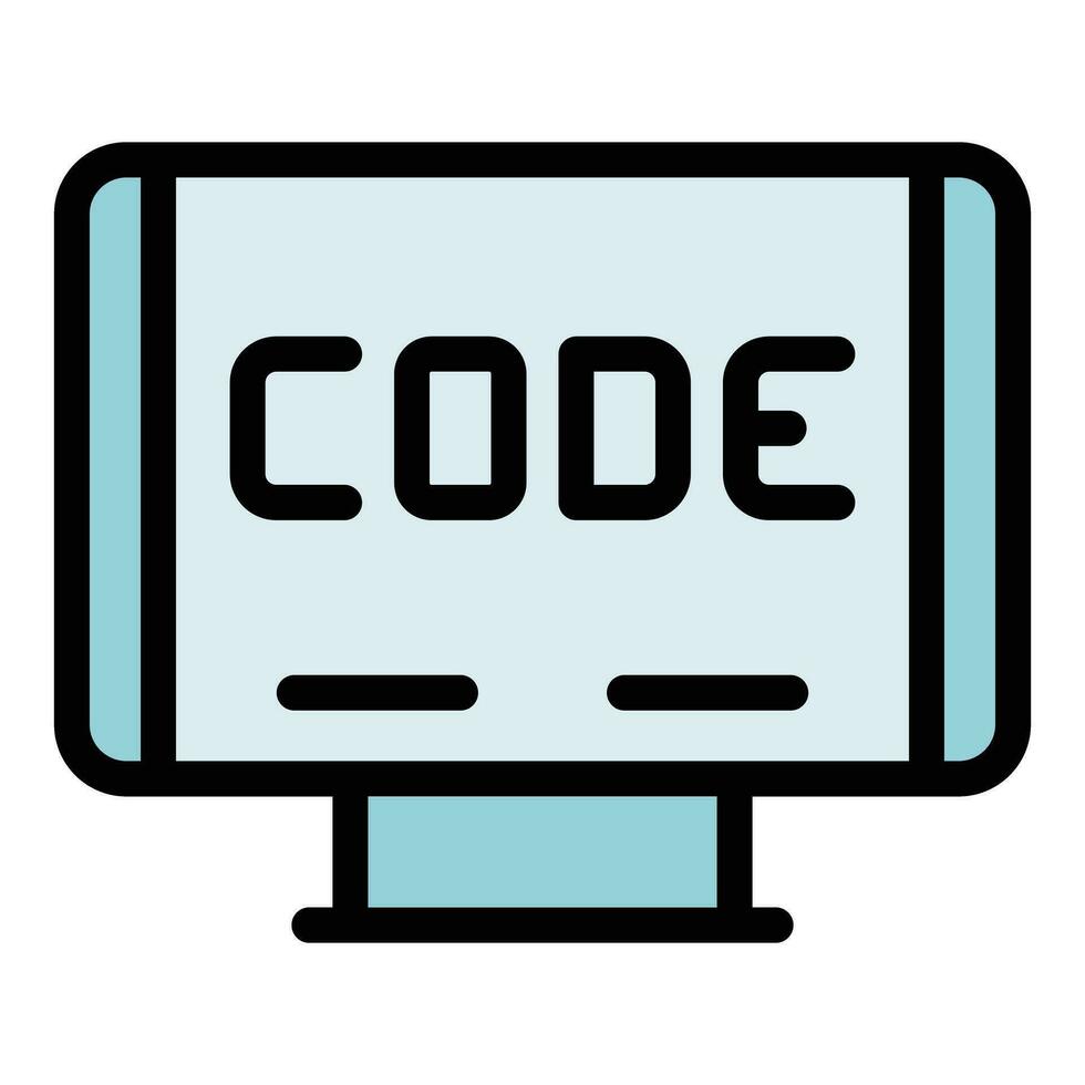 Cnc machine code icon vector flat 26604778 Vector Art at Vecteezy