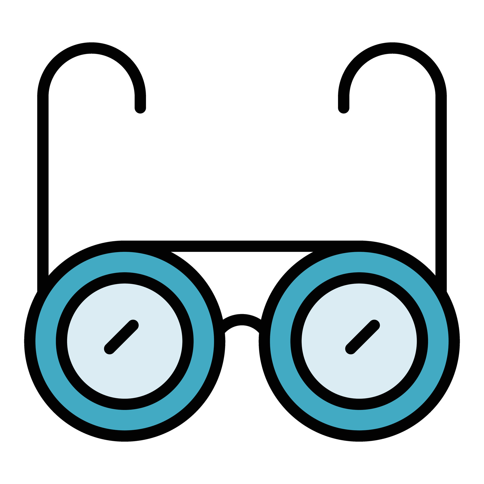 Visual glasses icon vector flat 26607099 Vector Art at Vecteezy