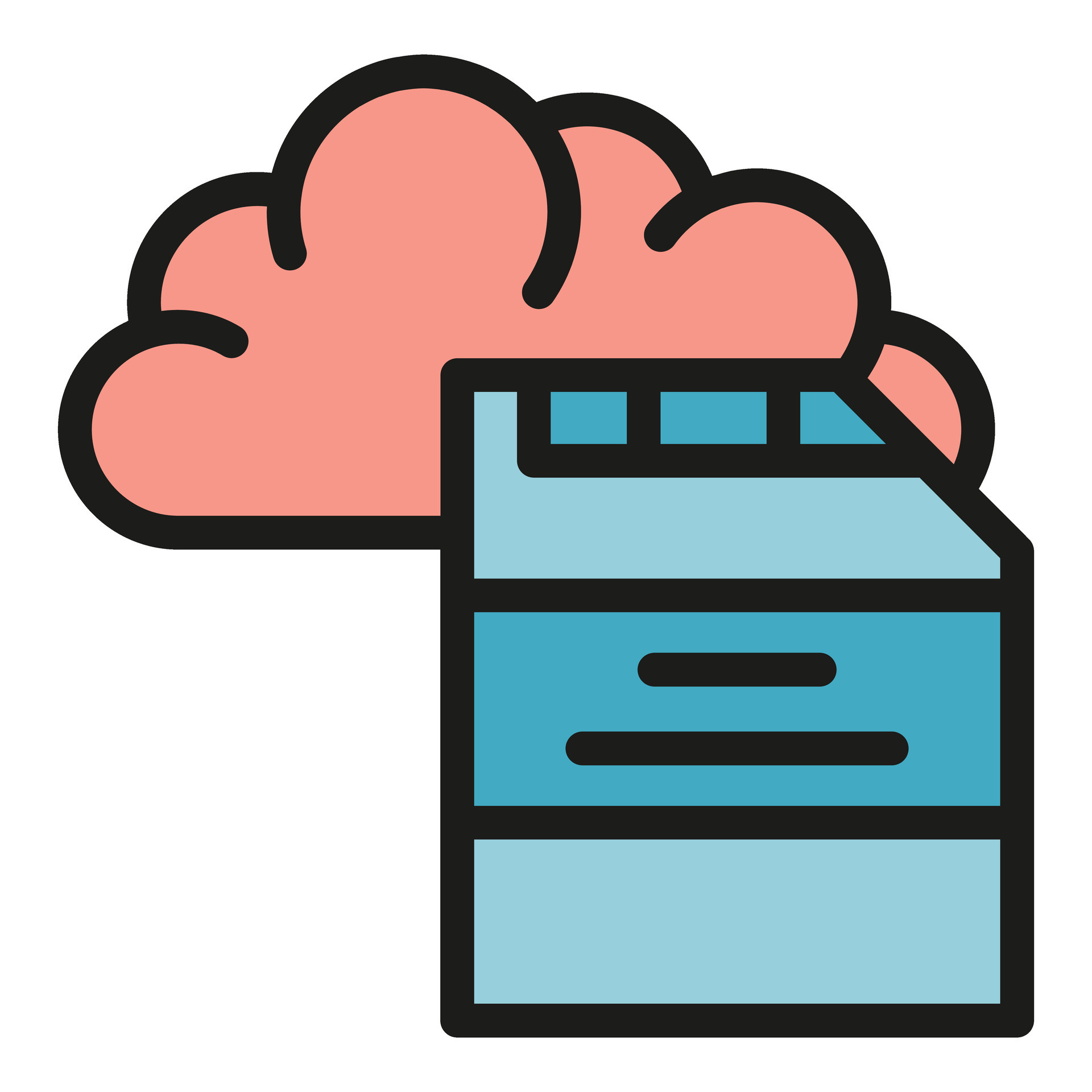 Cloud card memory icon vector flat 26607185 Vector Art at Vecteezy