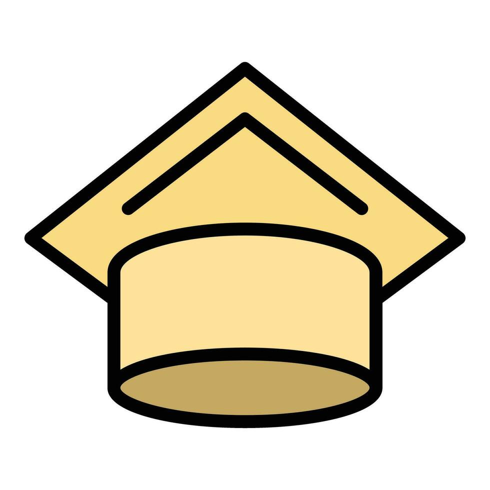 Educational cap icon vector flat 26607238 Vector Art at Vecteezy