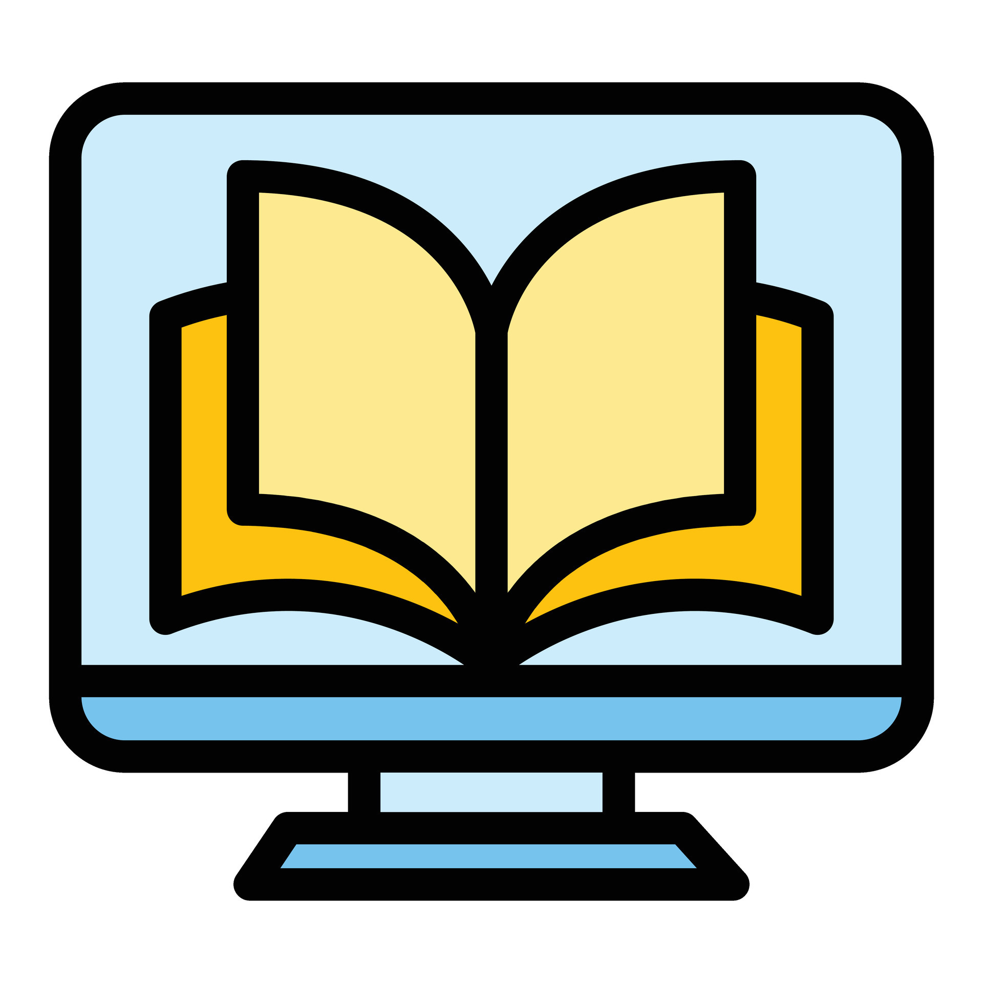 Monitor book icon vector flat 26607271 Vector Art at Vecteezy