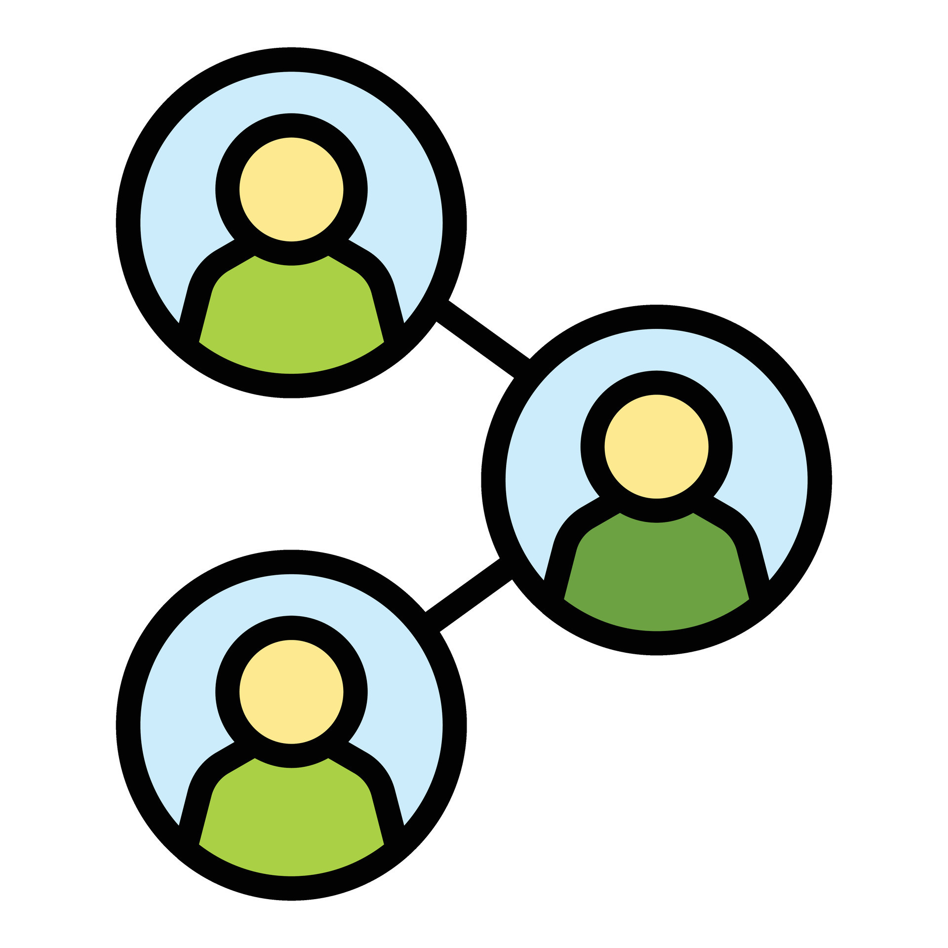 Customer network icon vector flat 26607307 Vector Art at Vecteezy