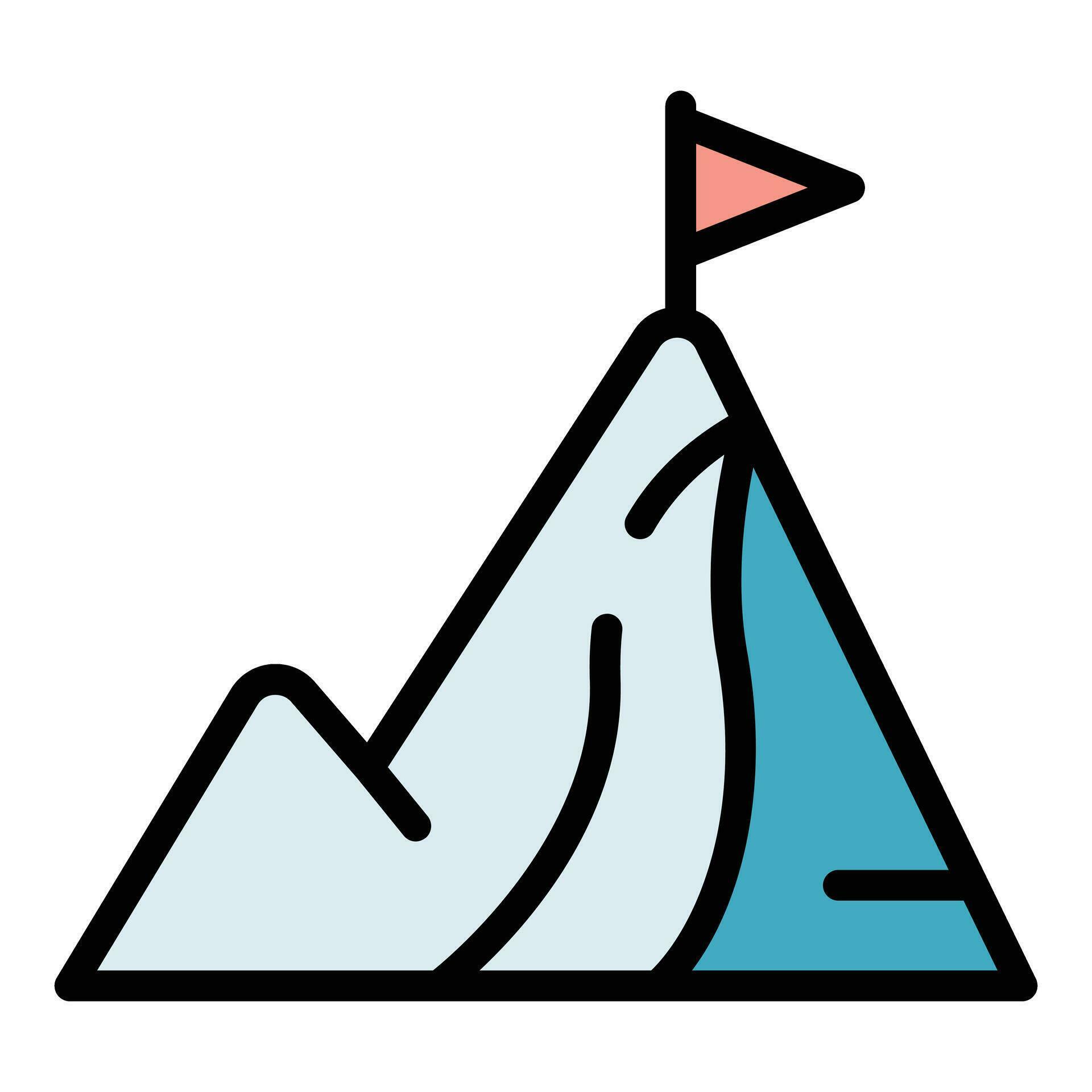 Mountain target icon vector flat 26607372 Vector Art at Vecteezy