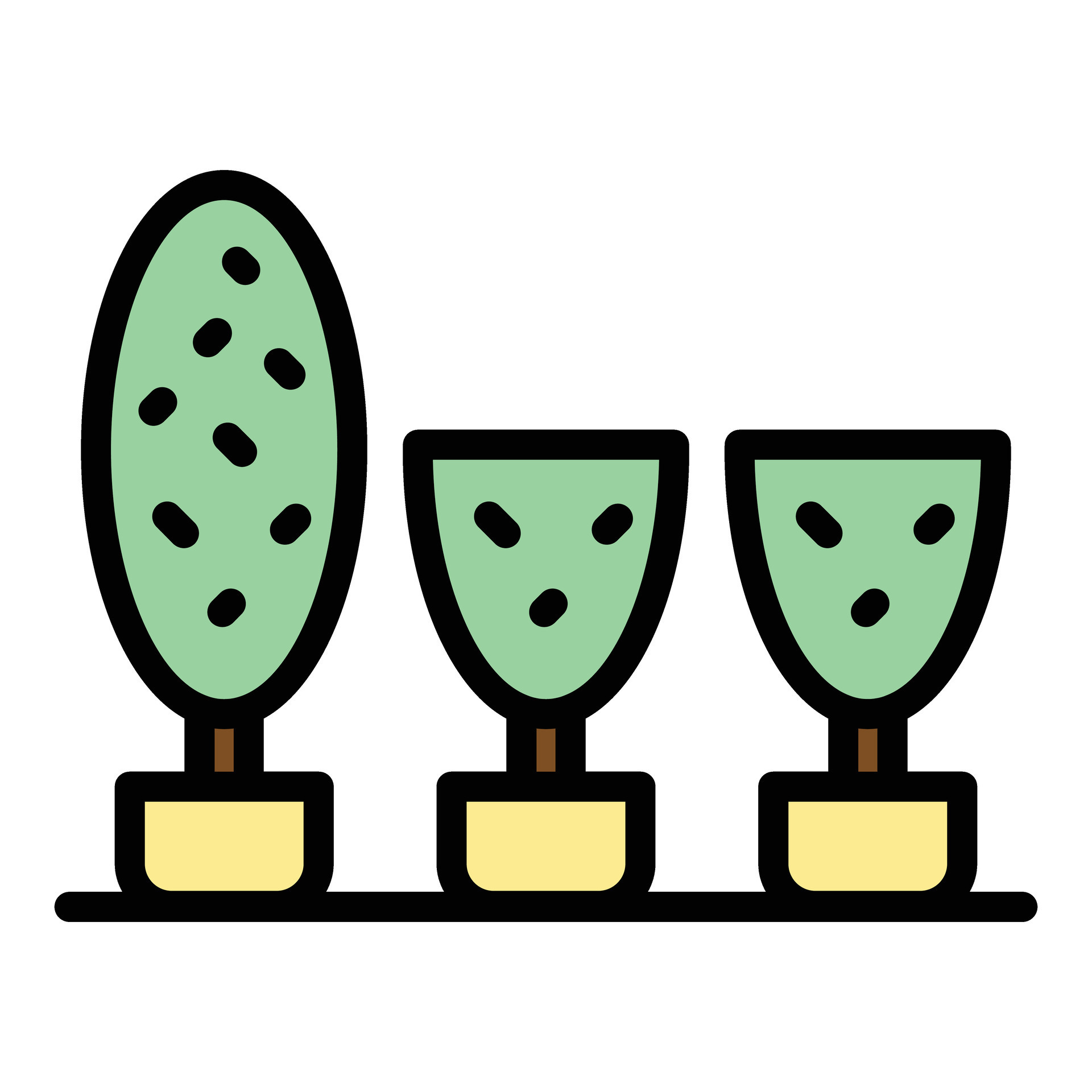 Topiary tree icon vector flat 26607478 Vector Art at Vecteezy