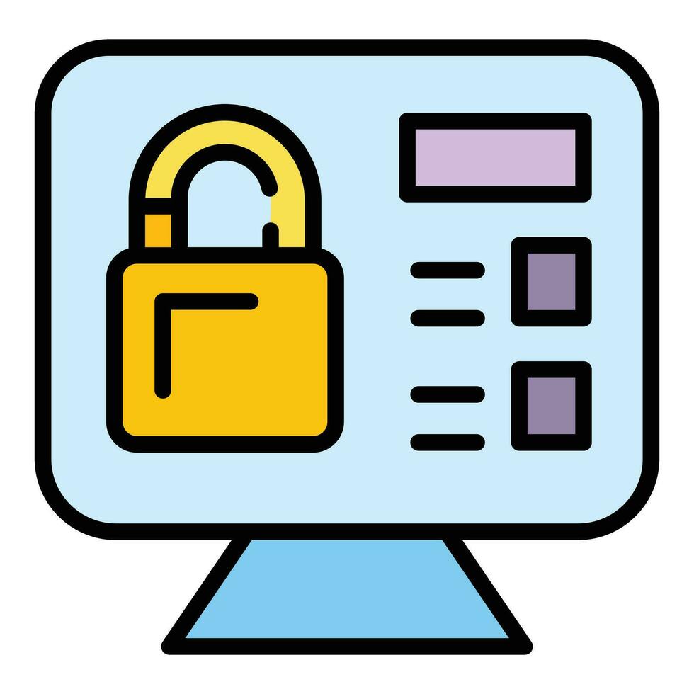 Digital privacy icon vector flat 26607616 Vector Art at Vecteezy