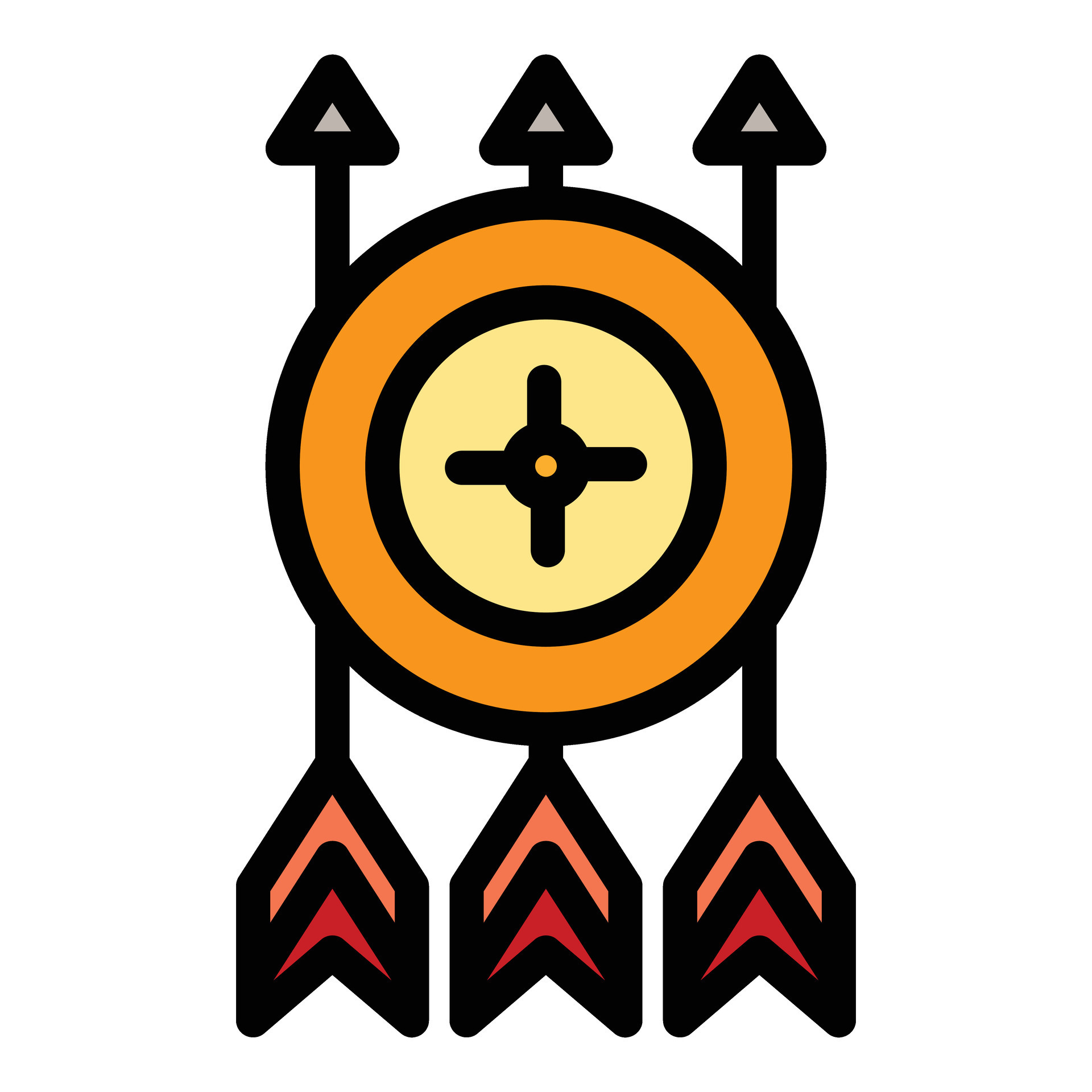 Aim arrow icon vector flat 26607621 Vector Art at Vecteezy