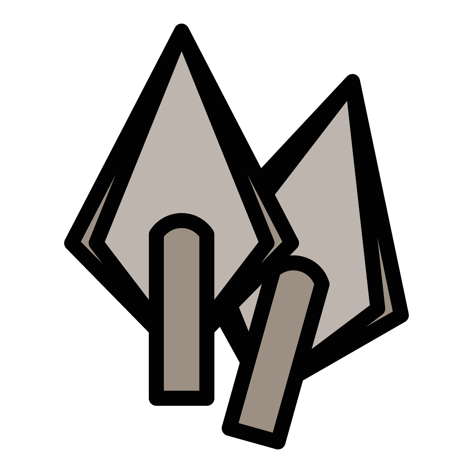 Arrowheads icon vector flat 26607723 Vector Art at Vecteezy