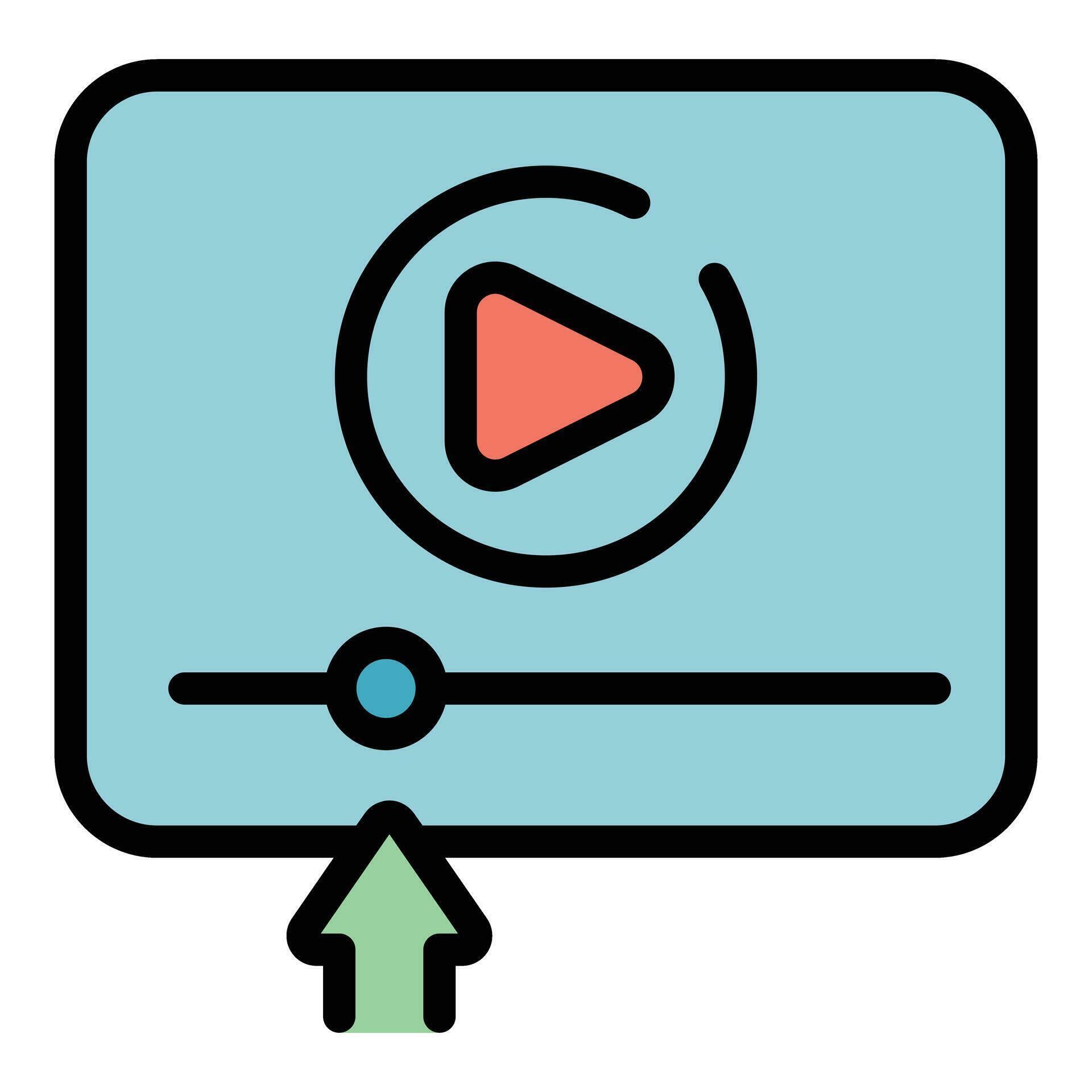 Video tutorial icon vector flat 26607744 Vector Art at Vecteezy