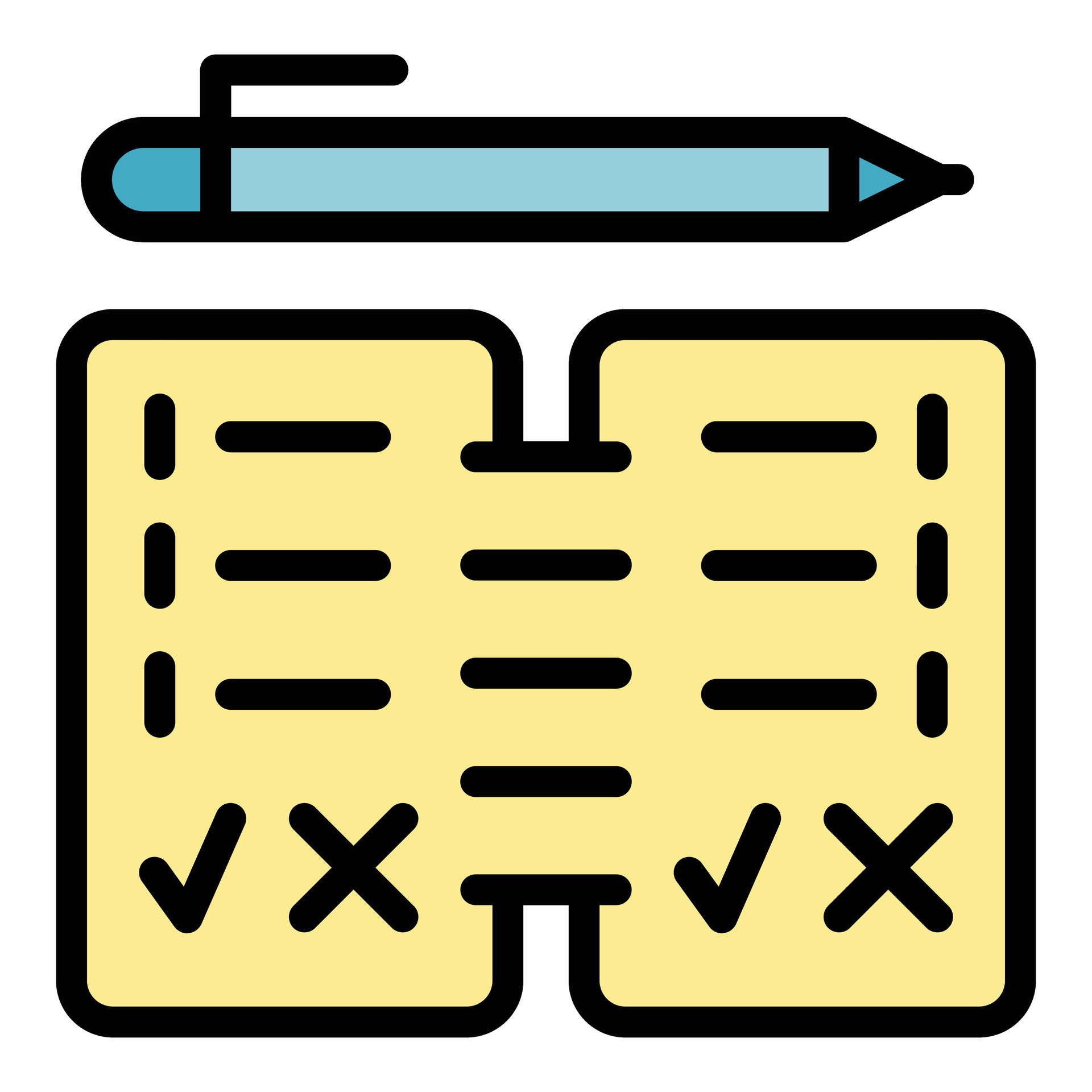 Study materials icon vector flat 26607787 Vector Art at Vecteezy