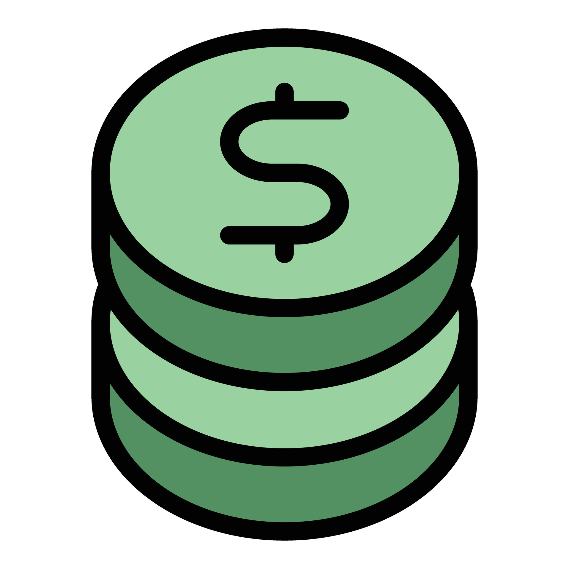Coin stack icon vector flat 26607890 Vector Art at Vecteezy