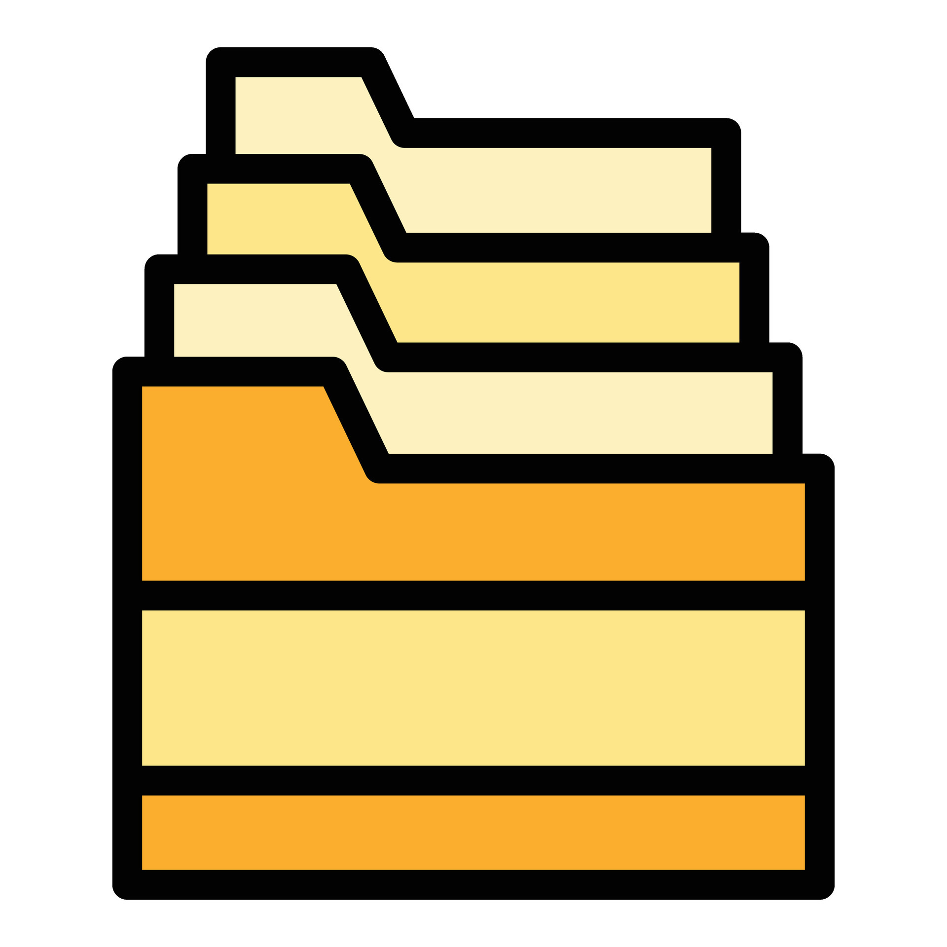 Folder stack icon vector flat 26607952 Vector Art at Vecteezy