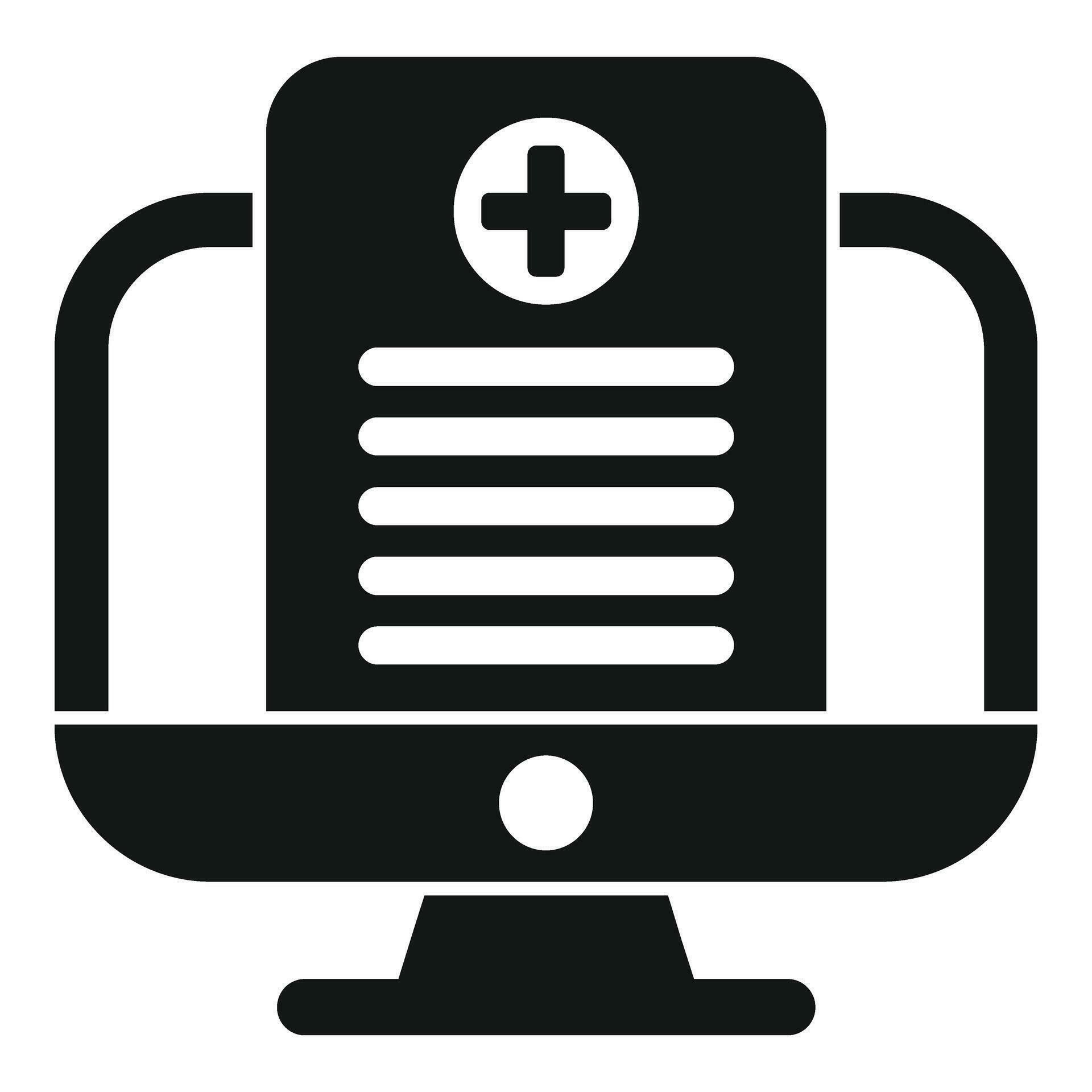 Computer data icon simple vector. Test lab 26608429 Vector Art at Vecteezy