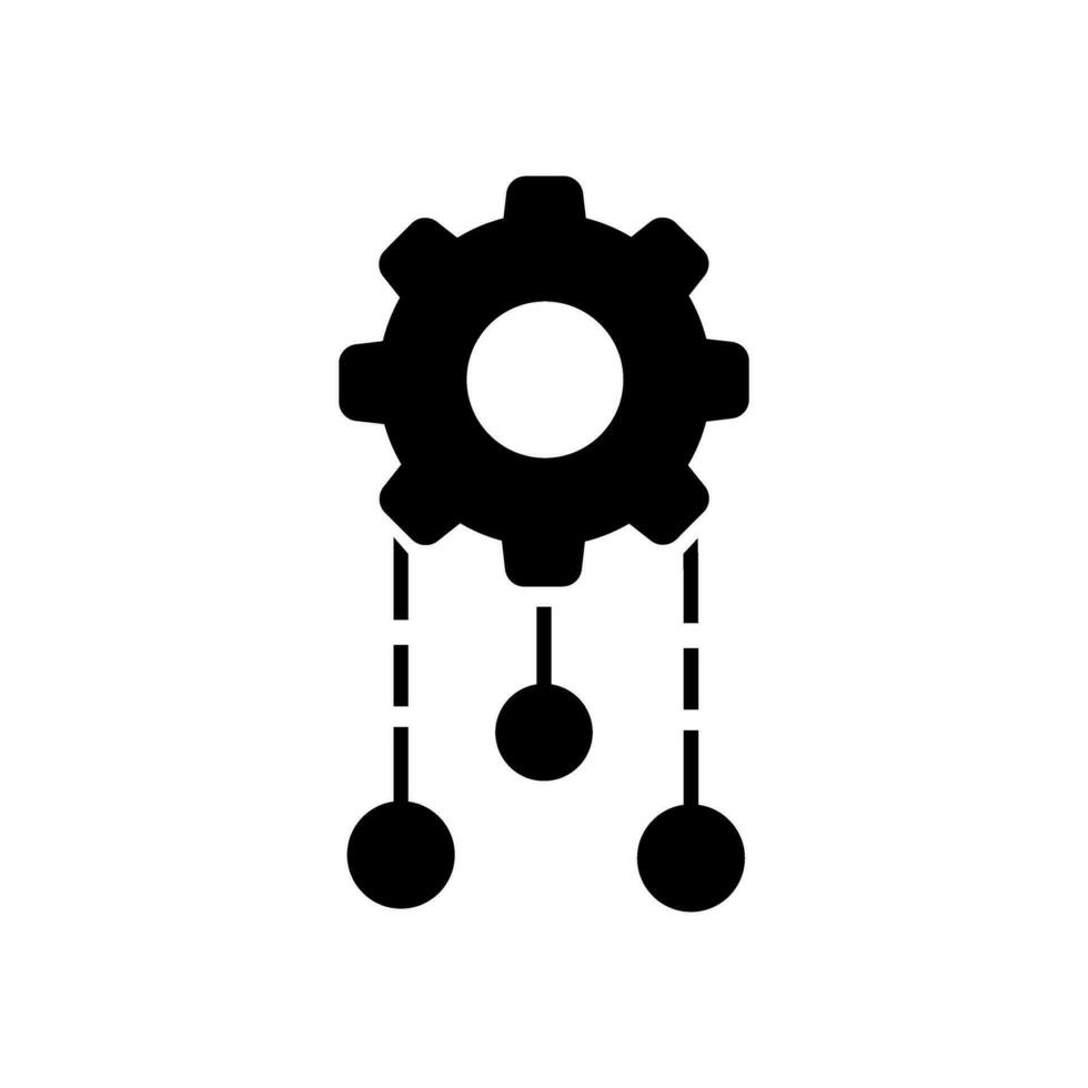 Cloud API vector icon. software integration illustration sign ...