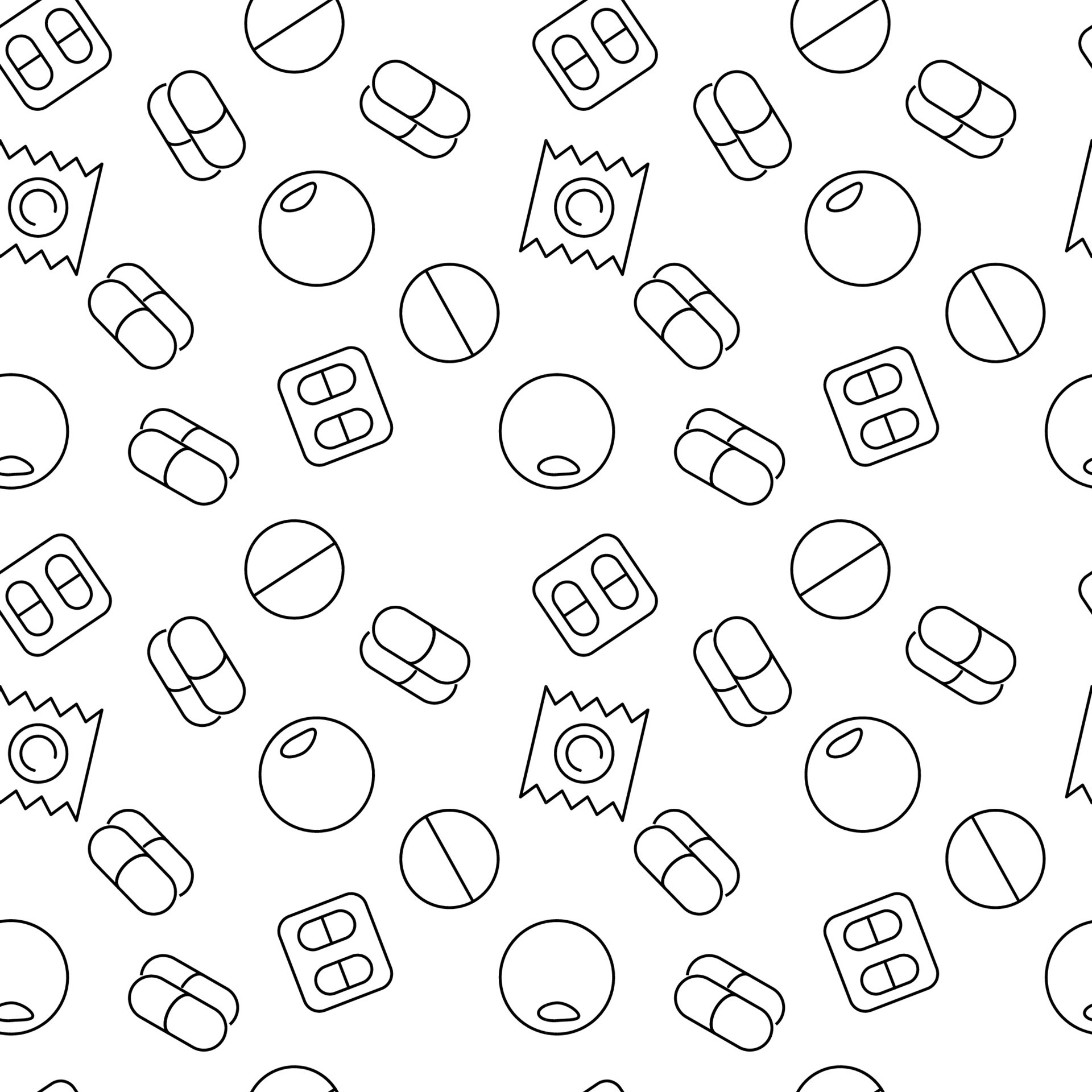 Contraceptive And Condom Seamless Pattern For Printing And Wrapping