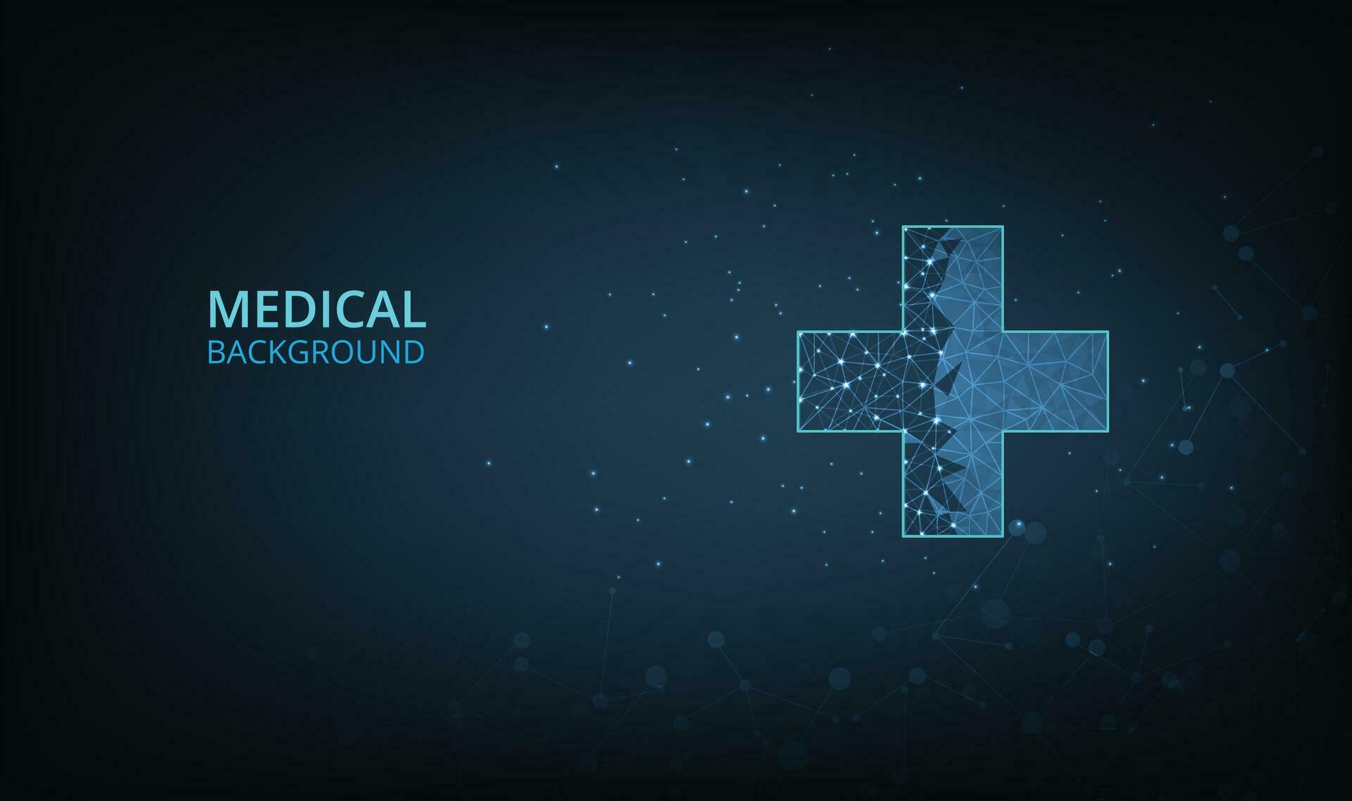 Medical blue cross icon background. 26609410 Vector Art at Vecteezy