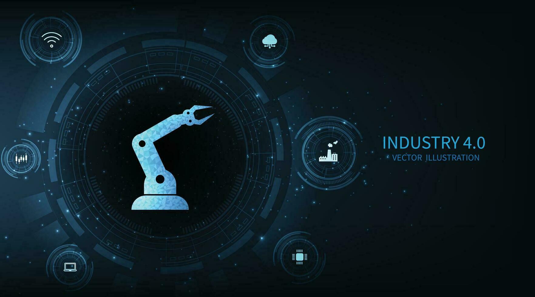 Industry 4.0 concept. 26609601 Vector Art at Vecteezy