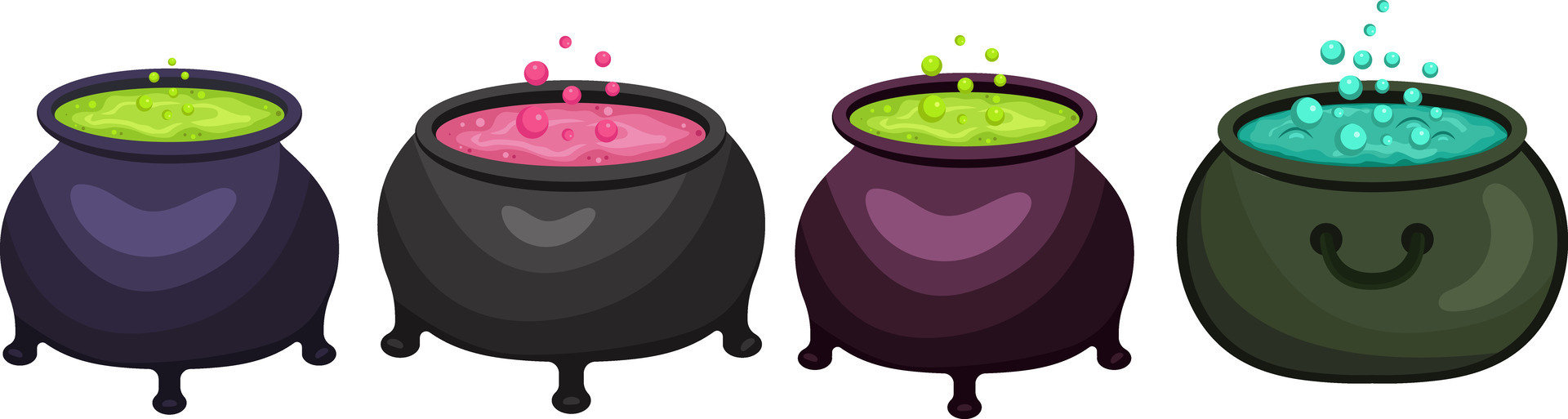 Halloween attributes, witches. Potions cauldron Potion cauldron, witch ...