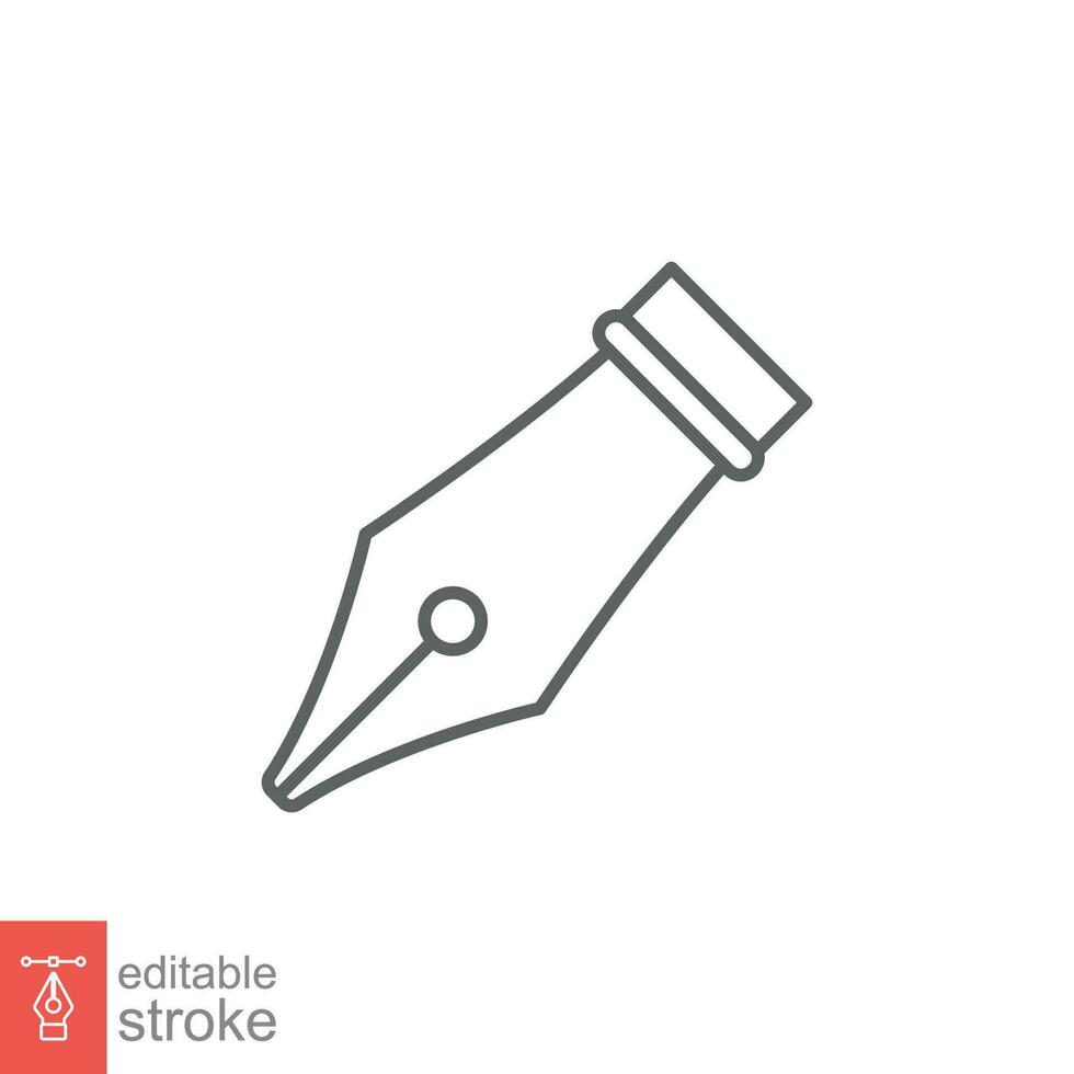 Fountain Pen Outline Fountain Pen Outline