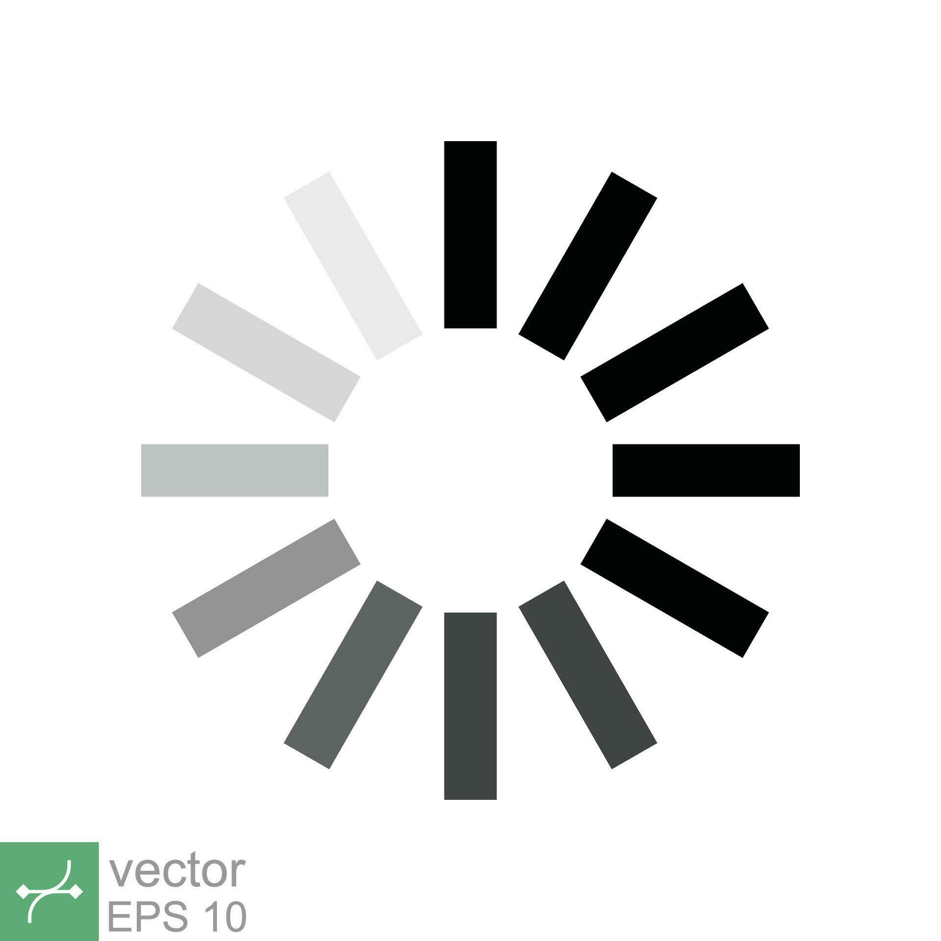 Loading Icon Simple Flat Style Progress Bar For Upload Download Round