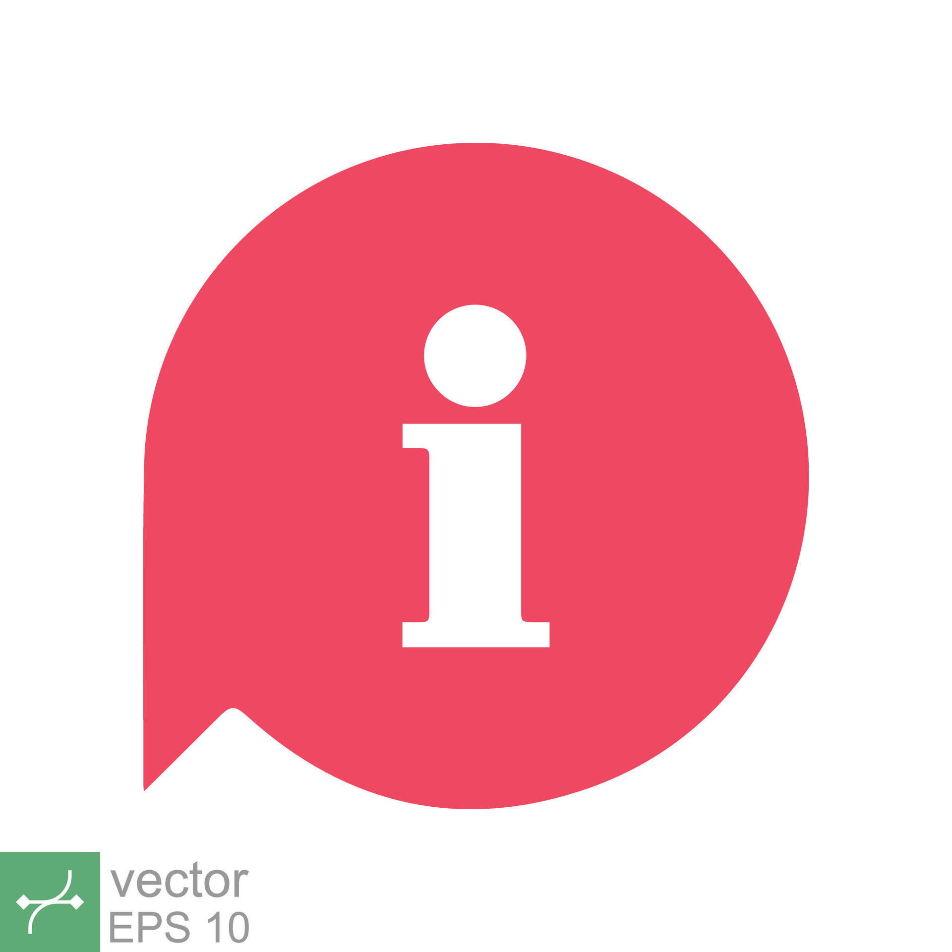 información burbuja habla icono. sencillo plano estilo. informacion ...