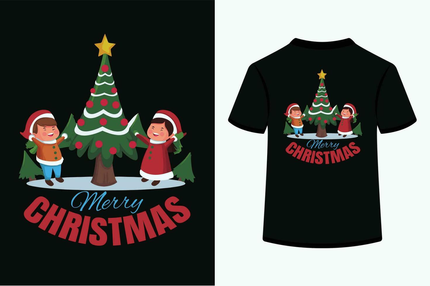 Merry Christmas Vector T Shirt Design Eps 26614958 Vector Art At Vecteezy