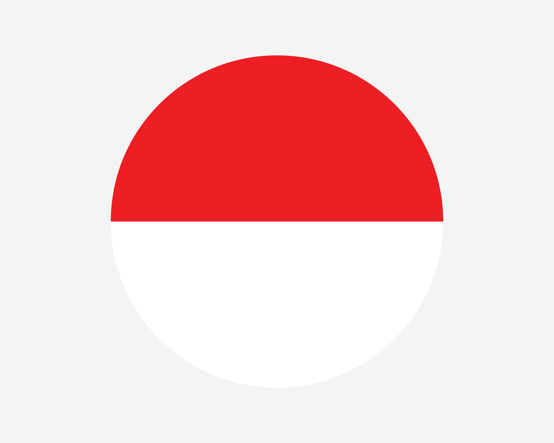 Indonesia redondo país bandera. indonesio circulo nacional bandera. república de Indonesia ...