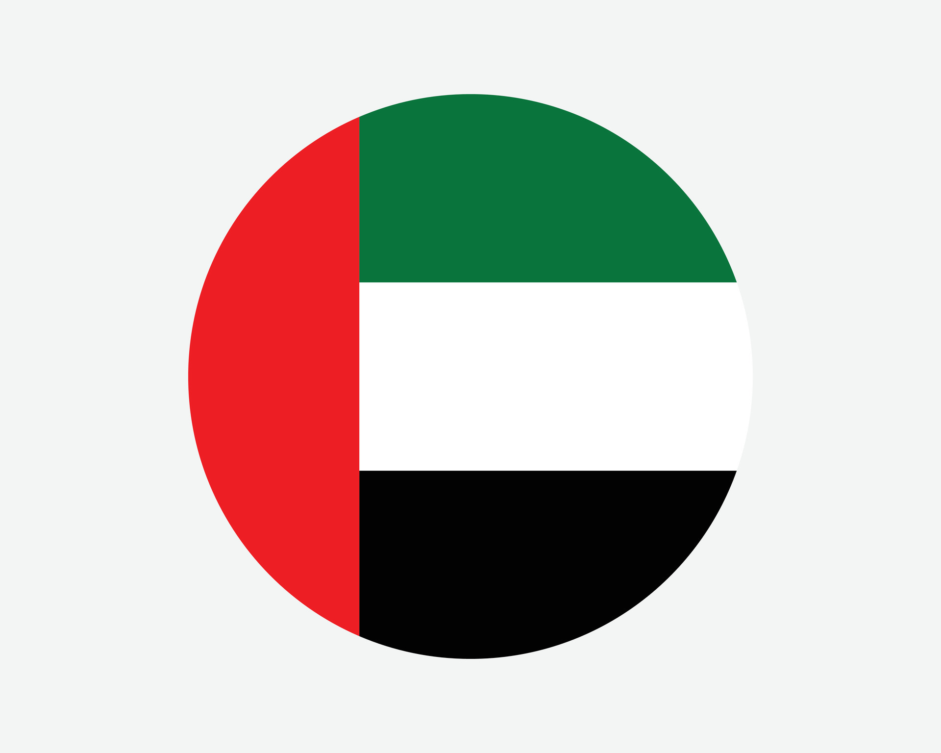 United Arab Emirates Round Country Flag Uae Circle National Flag