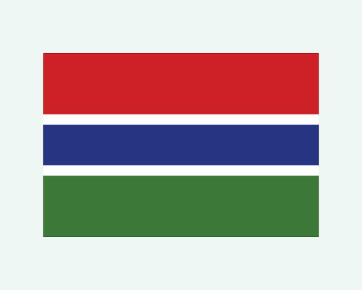 National Flag Of The Gambia Gambian Country Flag Republic Of The
