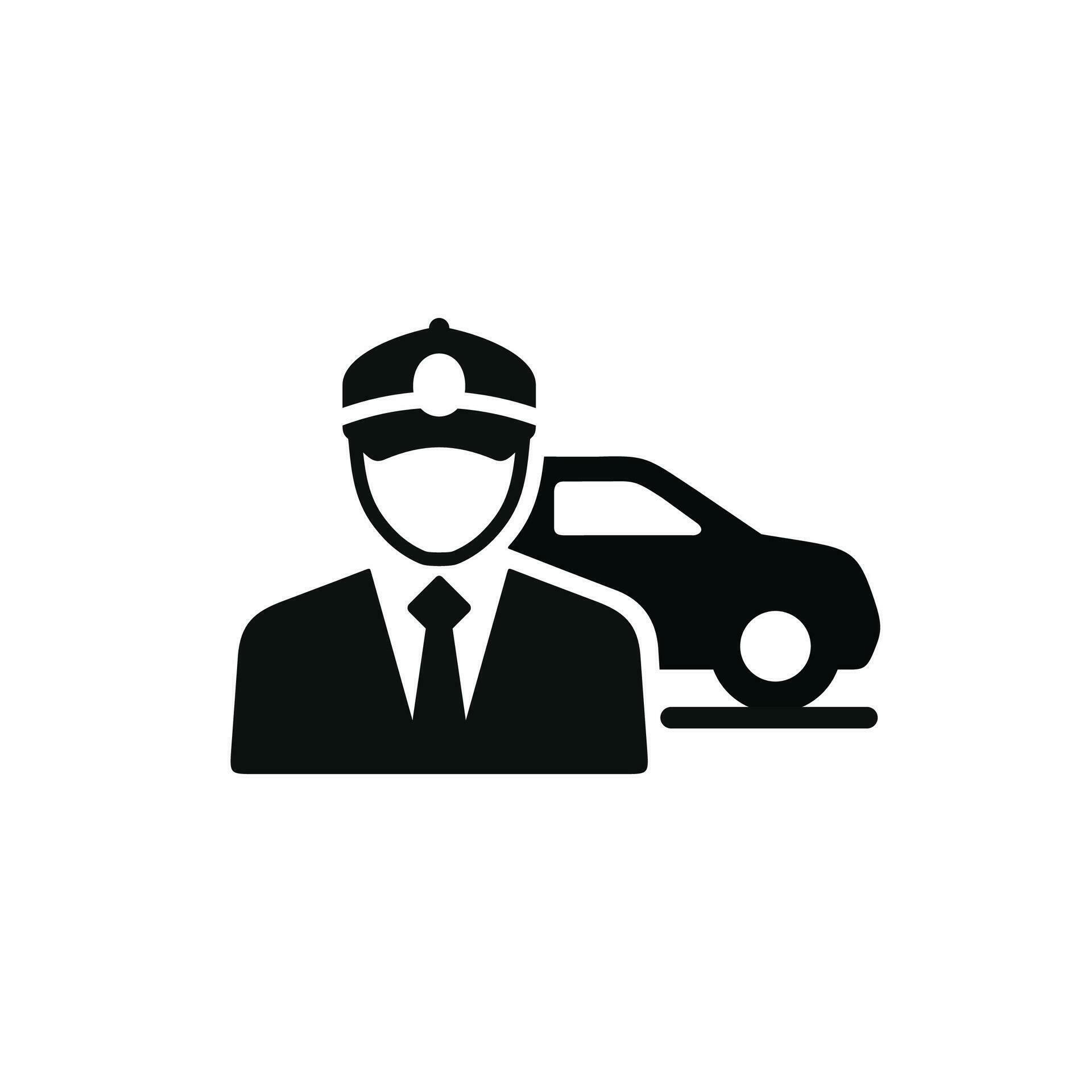 Car driver icon isolated on white background 26615552 Vector Art at ...