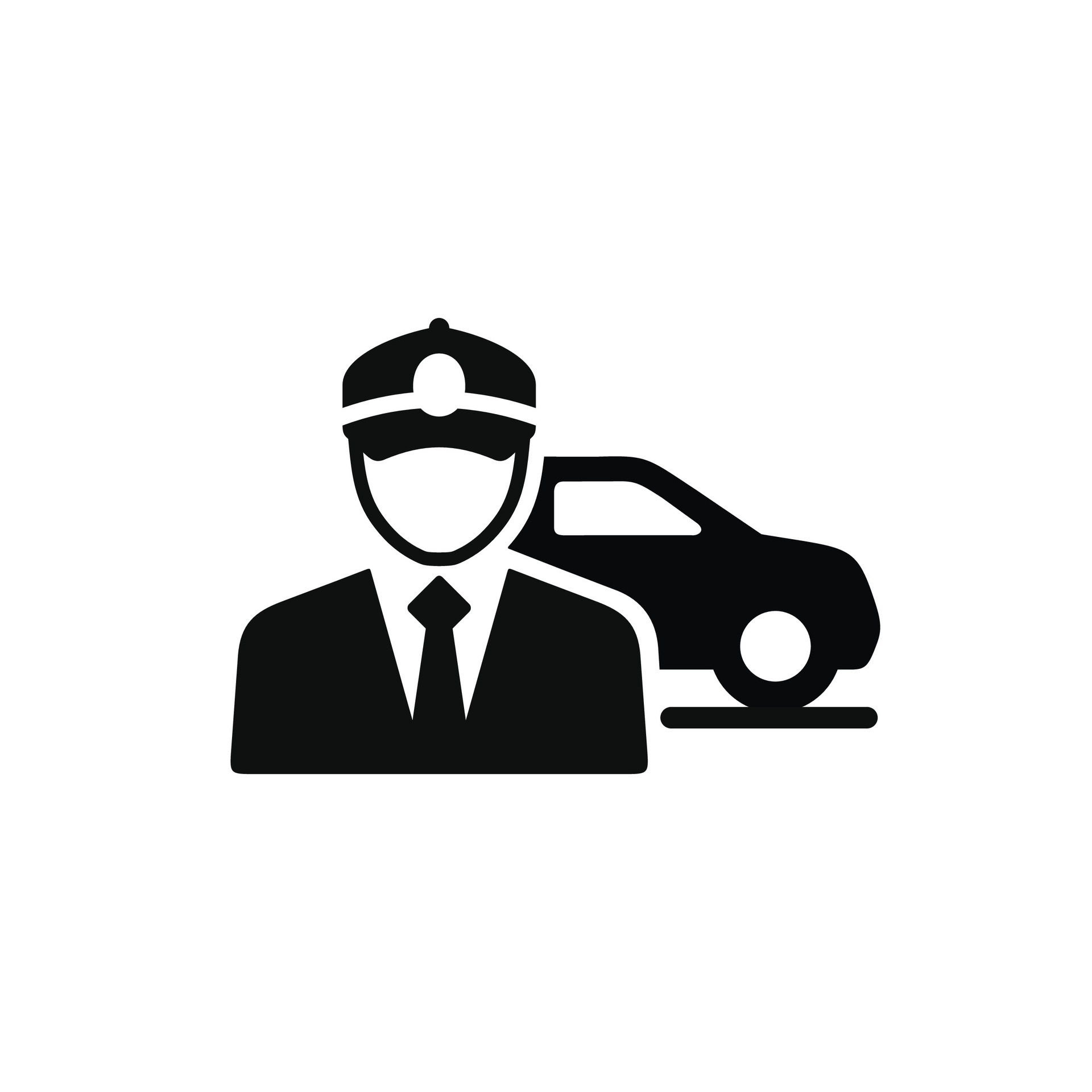 Car driver icon isolated on white background 26615552 Vector Art at ...
