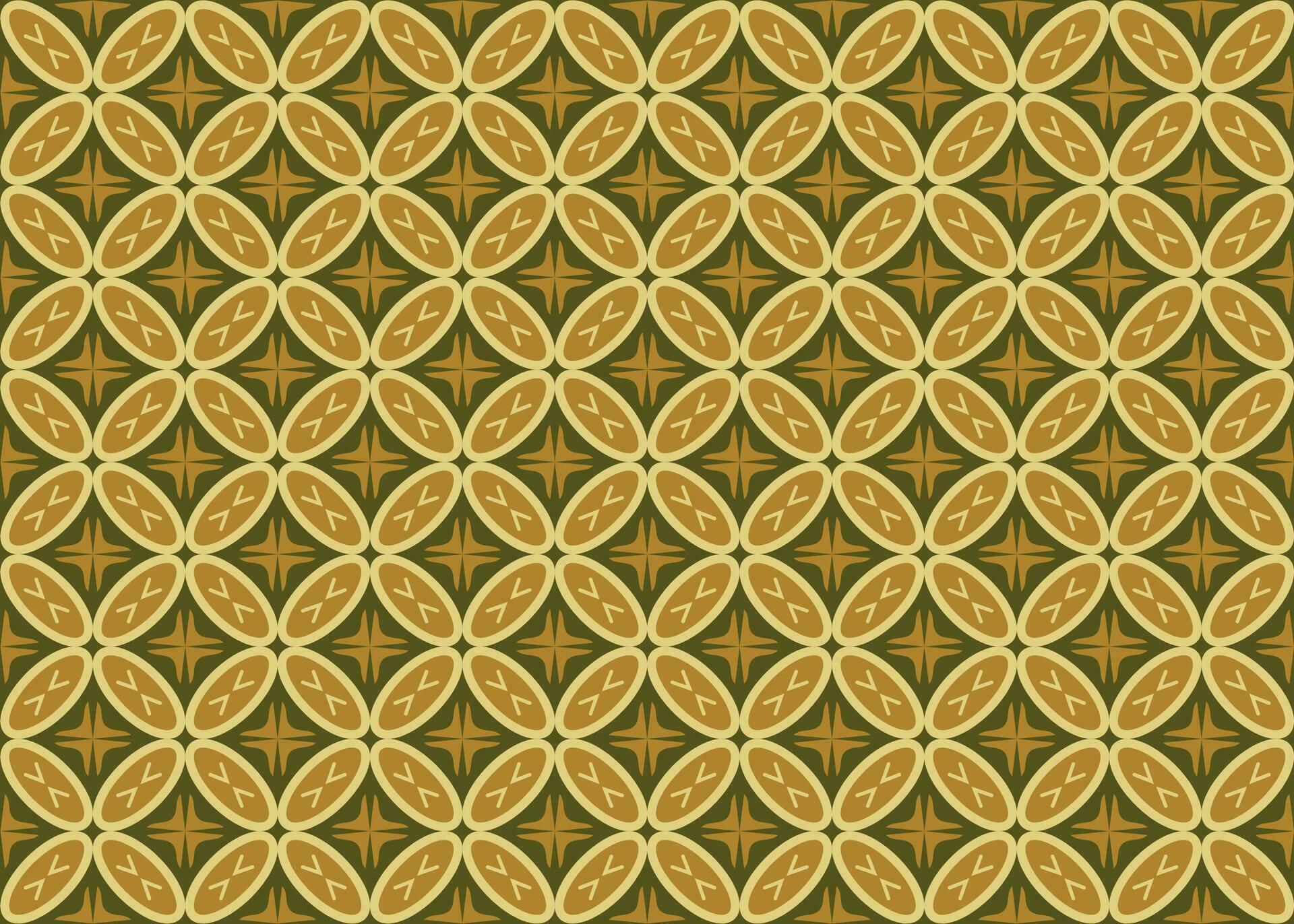 Seamless design of Indonesian batik pattern named Kawung. Javanese ...