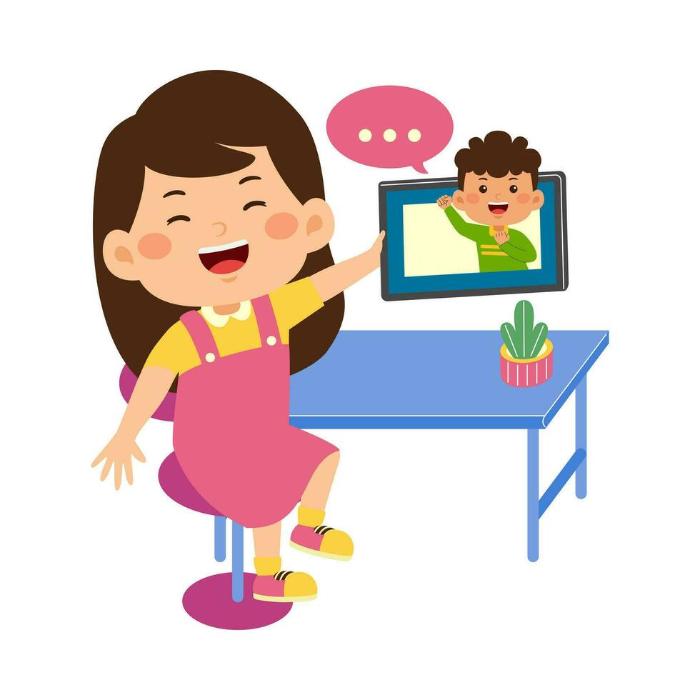 cute little kid use tablet vector illustration 26617692 Vector Art at ... cute little kid use tablet vector illustration 26617692 Vector Art at ...