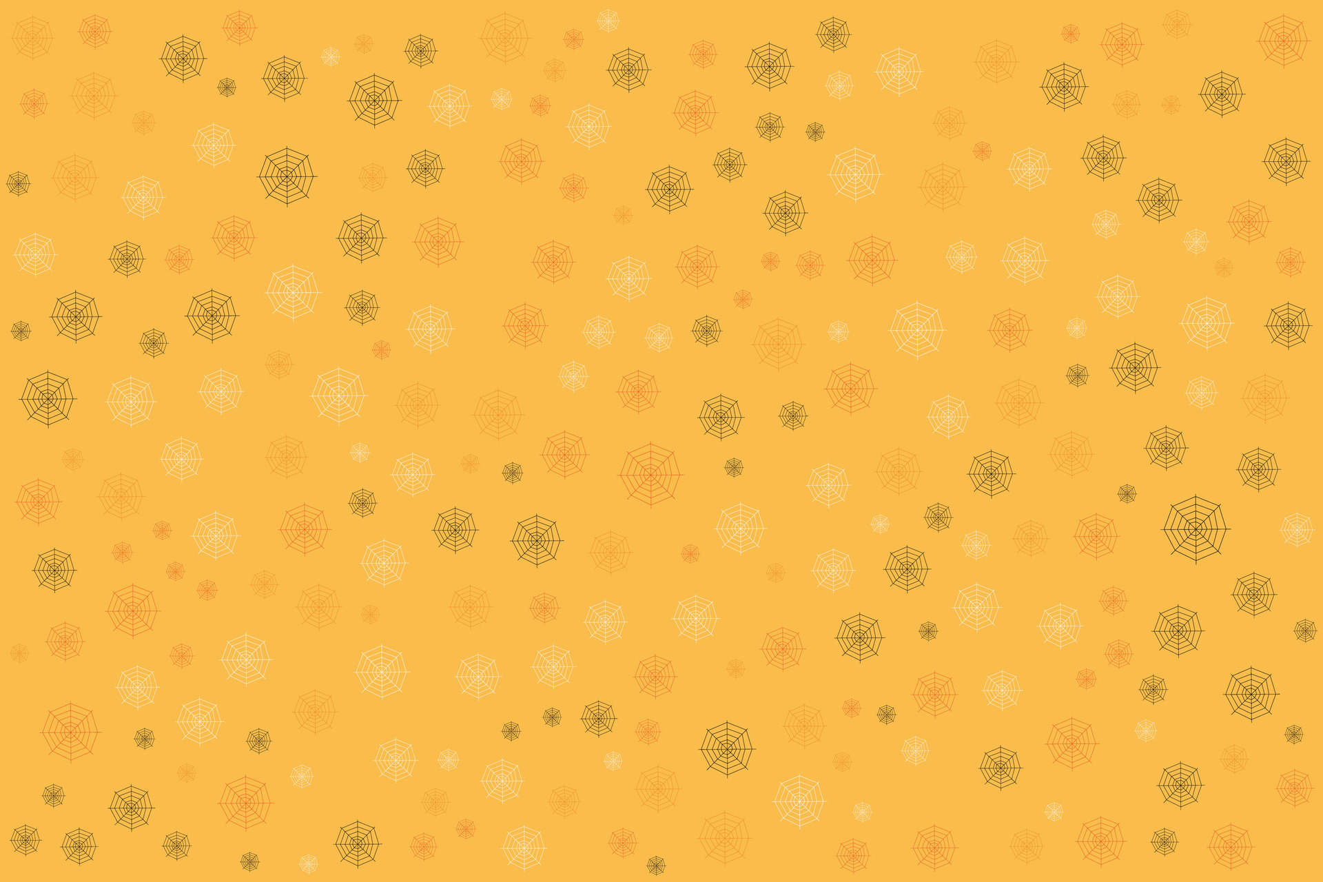 Seamless spider net textile fabric pattern on yellow background ...