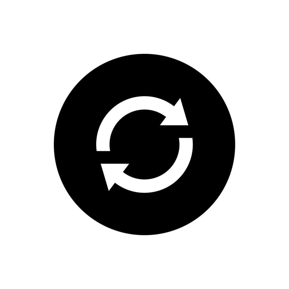 Arrow refresh, reload, sync icon vector in circle background 26619148 ... Arrow refresh, reload, sync icon vector in circle background 26619148 ...