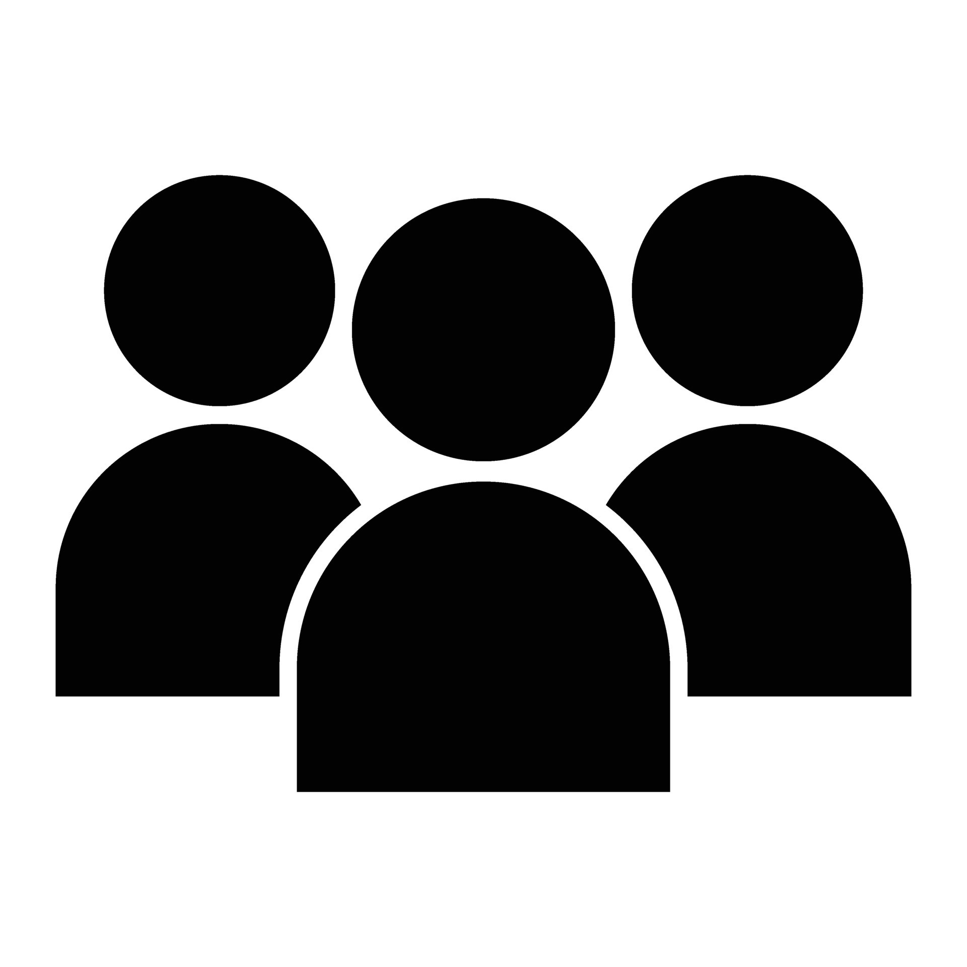 Crowd People Silhouette Icon Vector Illustration Social Icon Flat Style Design User Group