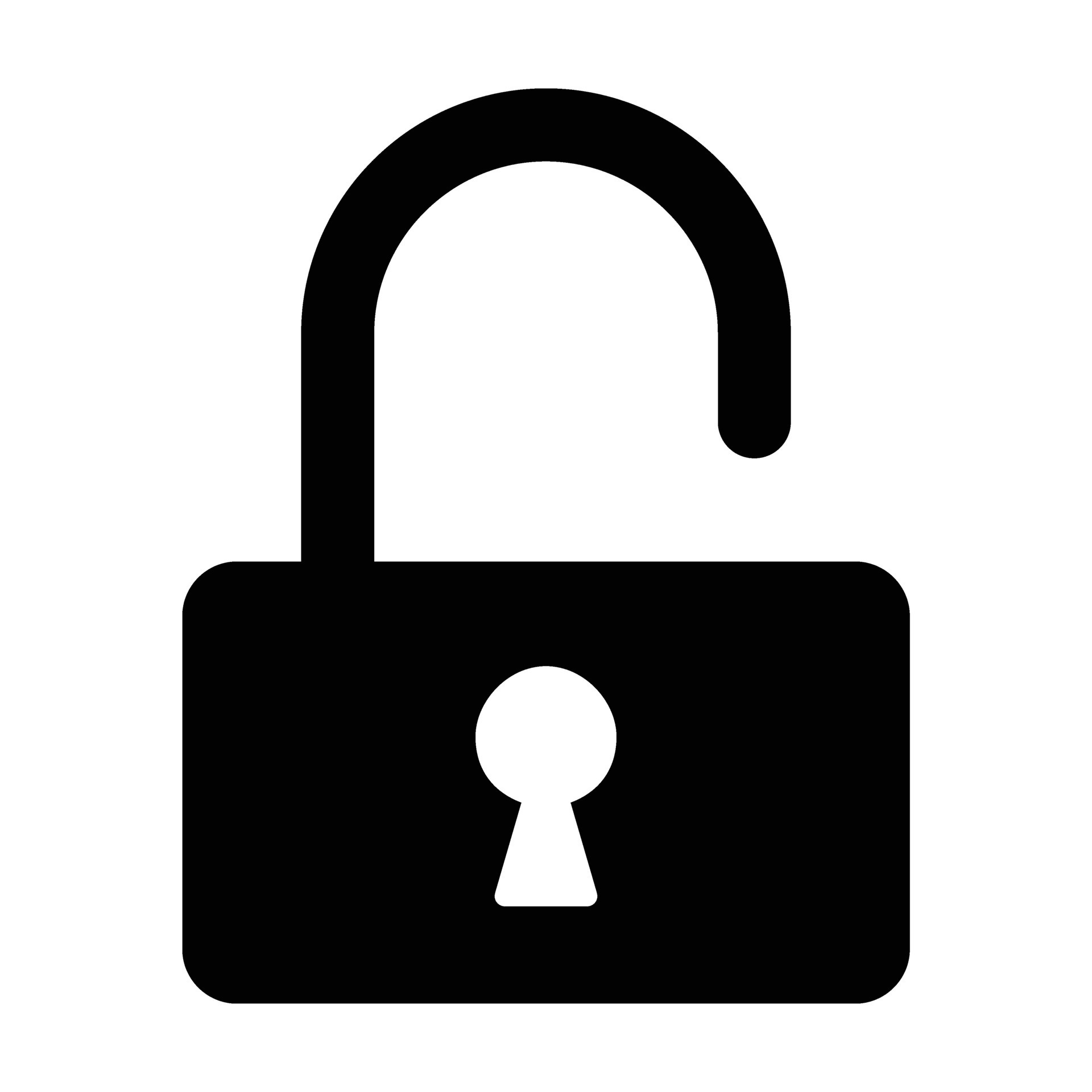 Lock unlock icon set black color isolated on white background ...